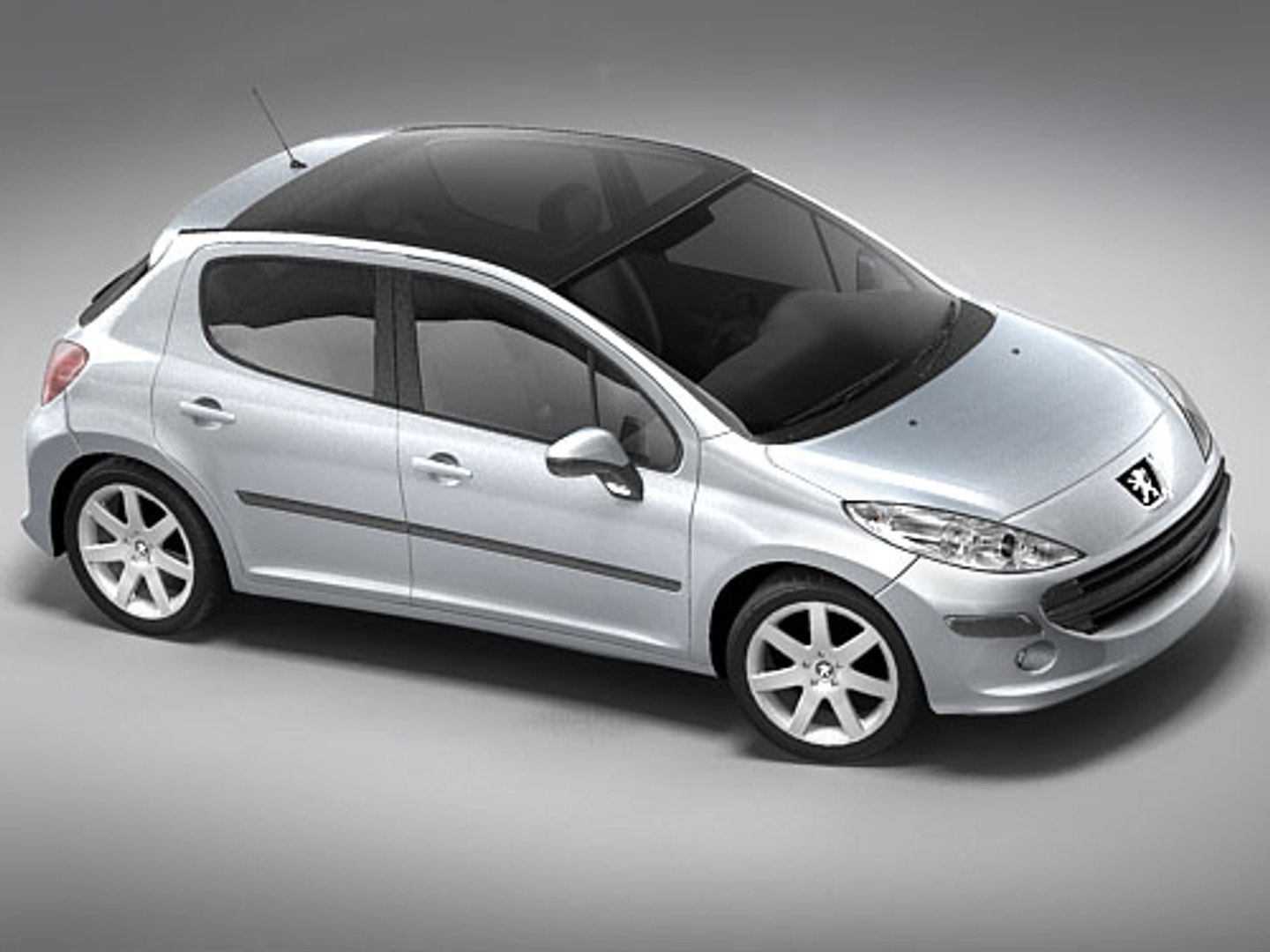 3dsmax peugeot 207 5 door
