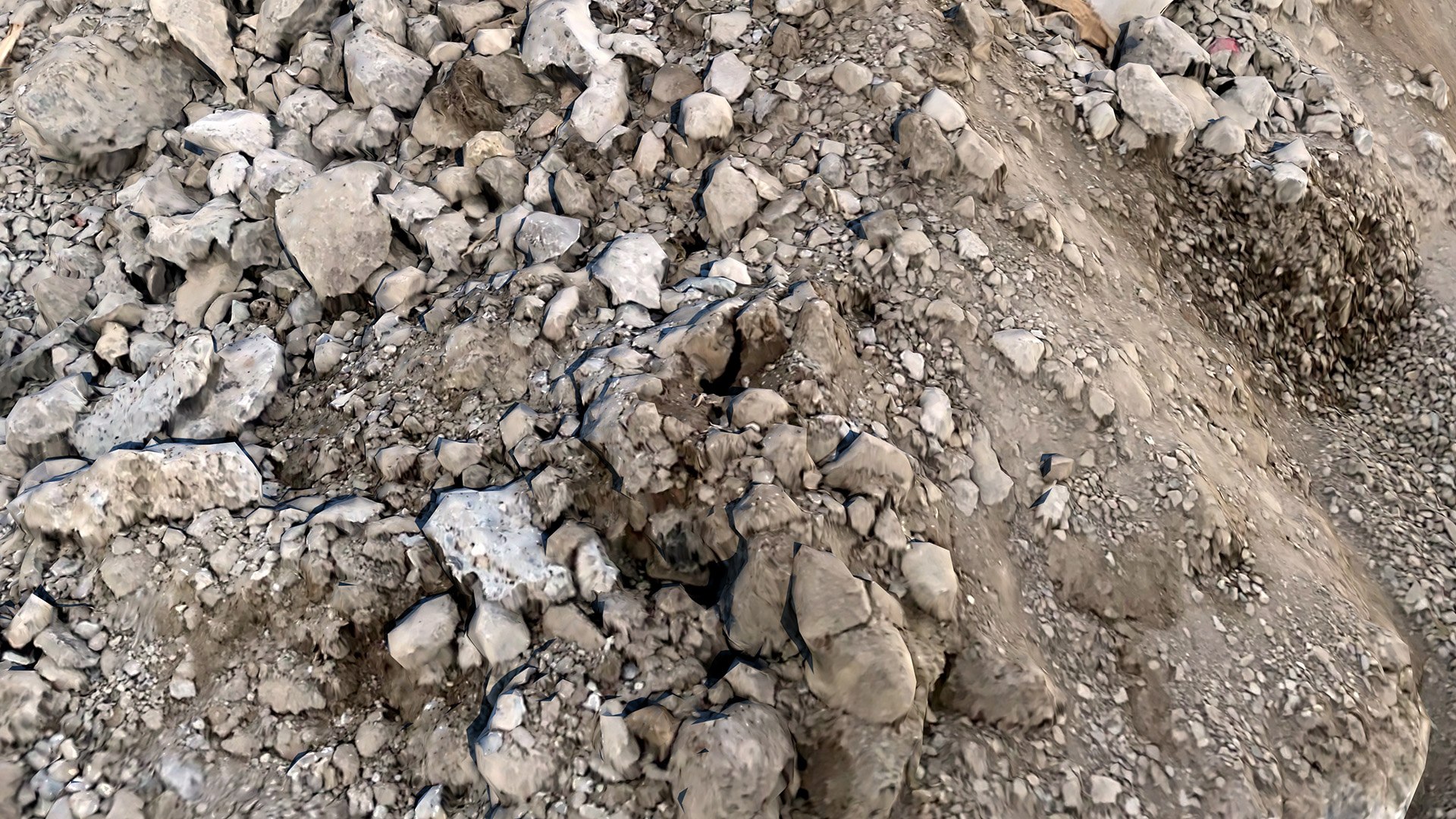 Gravel Concrete 03 - 3D Photogrammetry Model Scan Of Pile Of Concrete ...