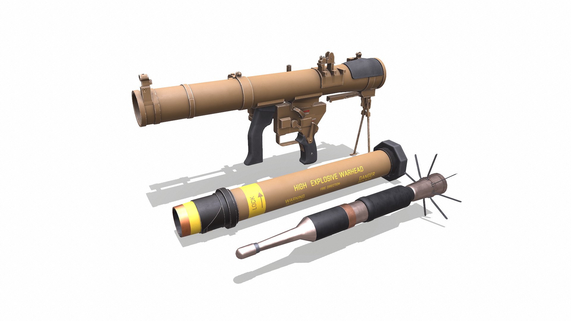 MK 153 SMAW Rocket Launcher 3D Model - TurboSquid 2130481