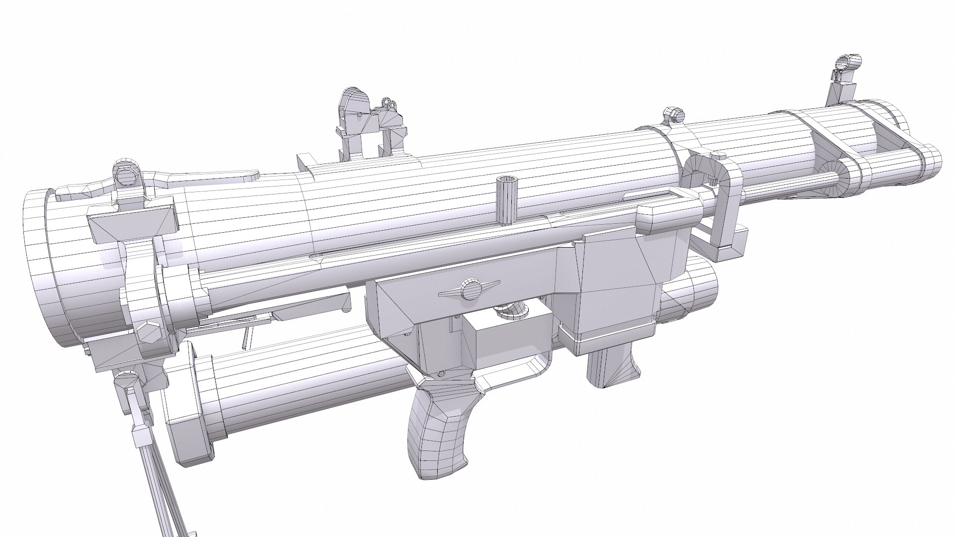 MK 153 SMAW Rocket Launcher 3D model - TurboSquid 2130481
