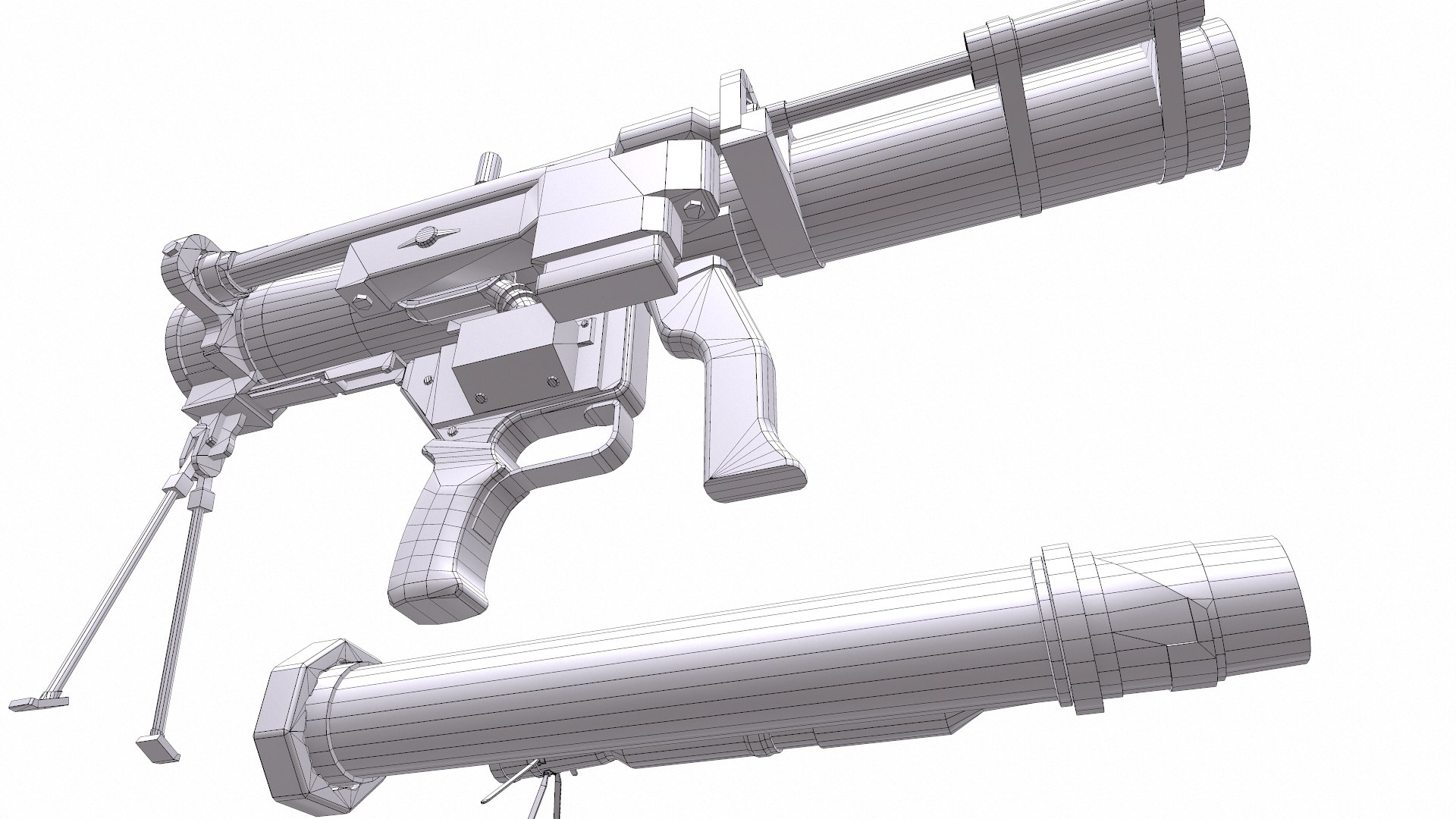 MK 153 SMAW Rocket Launcher 3D model - TurboSquid 2130481
