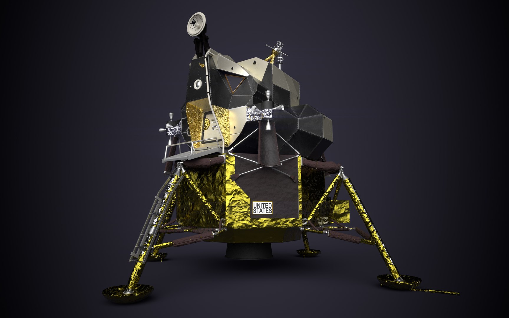 Lunar Module Apollo 11 3D - TurboSquid 1596657