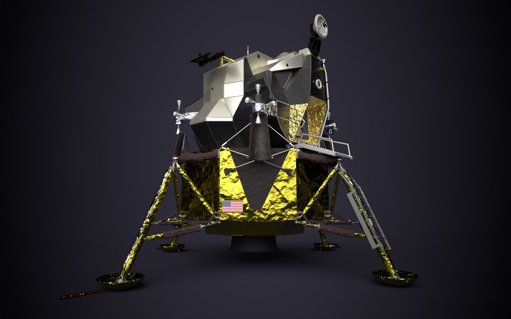 Lunar Module Apollo 11 3D - TurboSquid 1596657