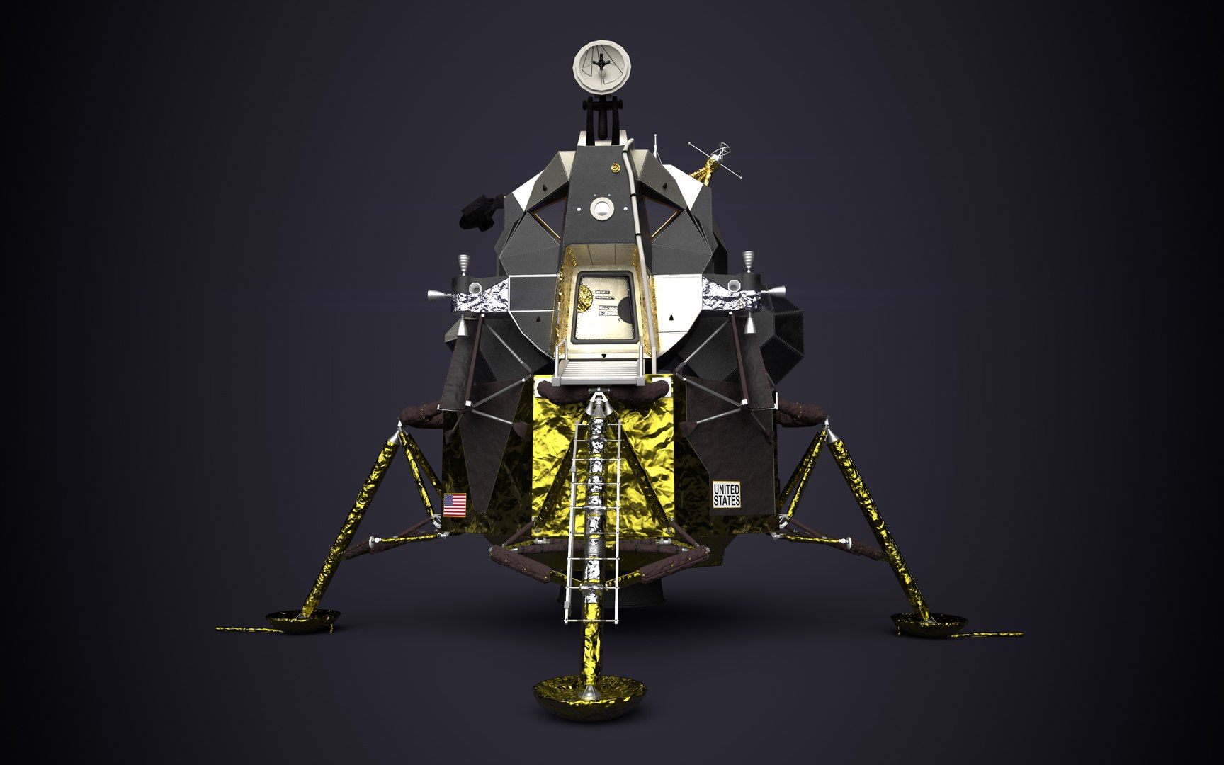 Lunar Module Apollo 11 3D - TurboSquid 1596657