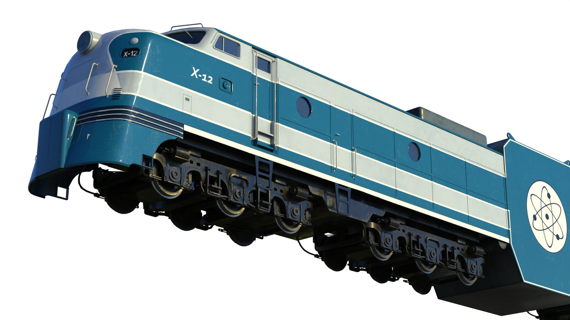 X-12 Atomic Locomotive Concept 3D Model - TurboSquid 2172313