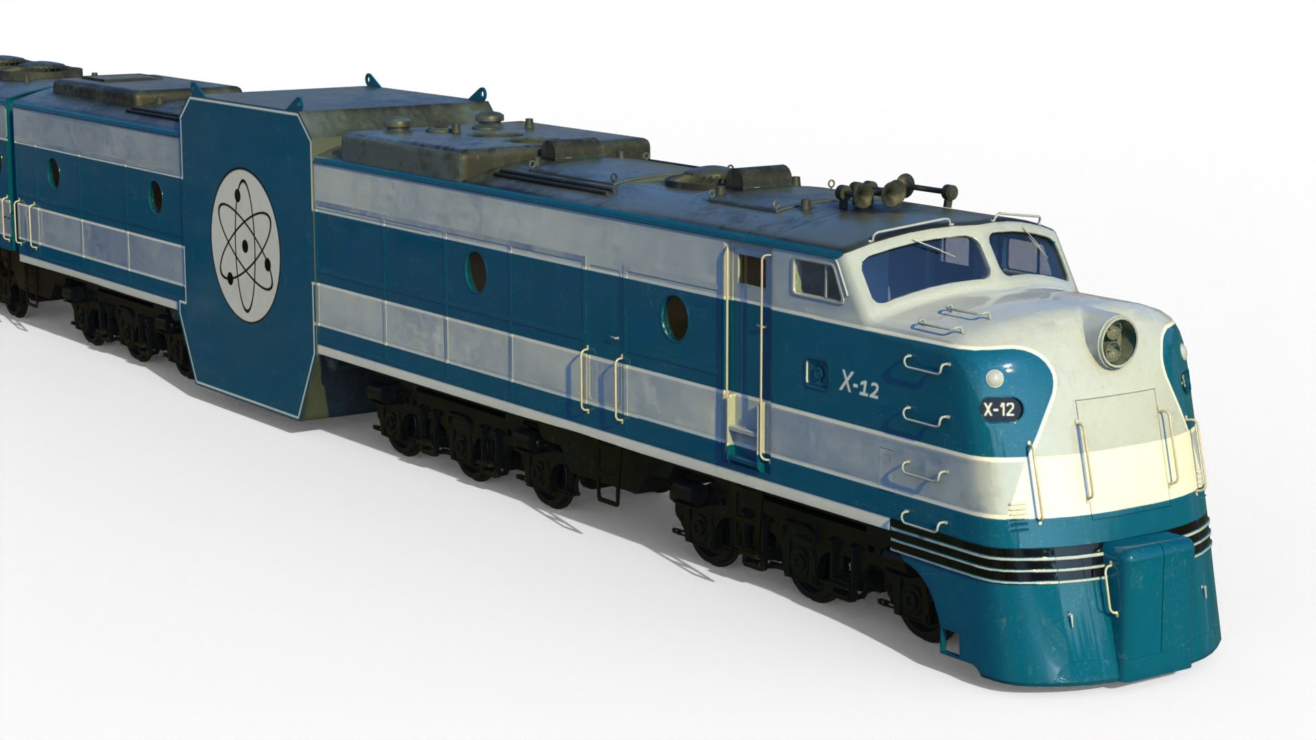 X-12 Atomic Locomotive Concept 3D Model - TurboSquid 2172313