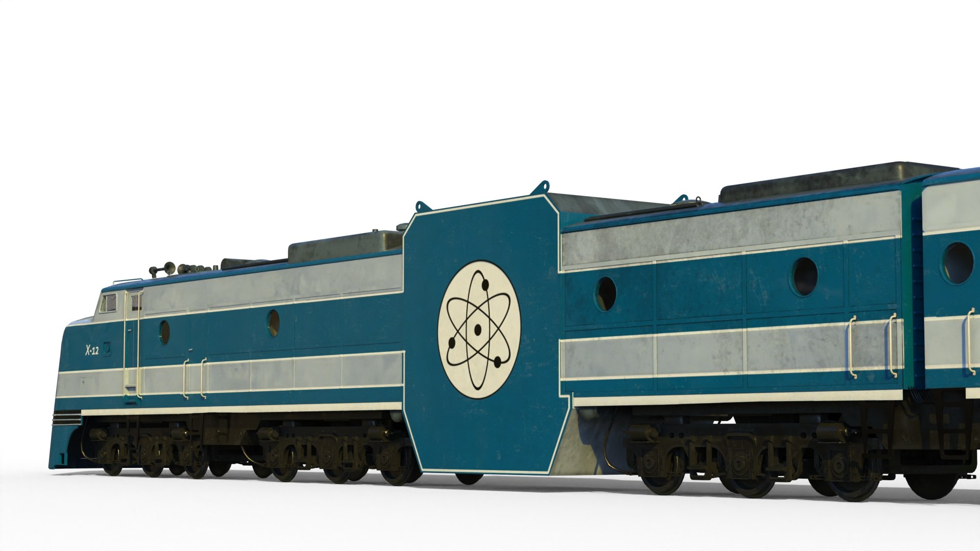 X-12 Atomic Locomotive Concept 3D Model - TurboSquid 2172313