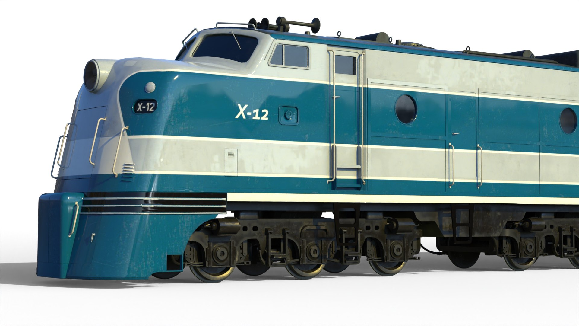X-12 Atomic Locomotive Concept 3D Model - TurboSquid 2172313