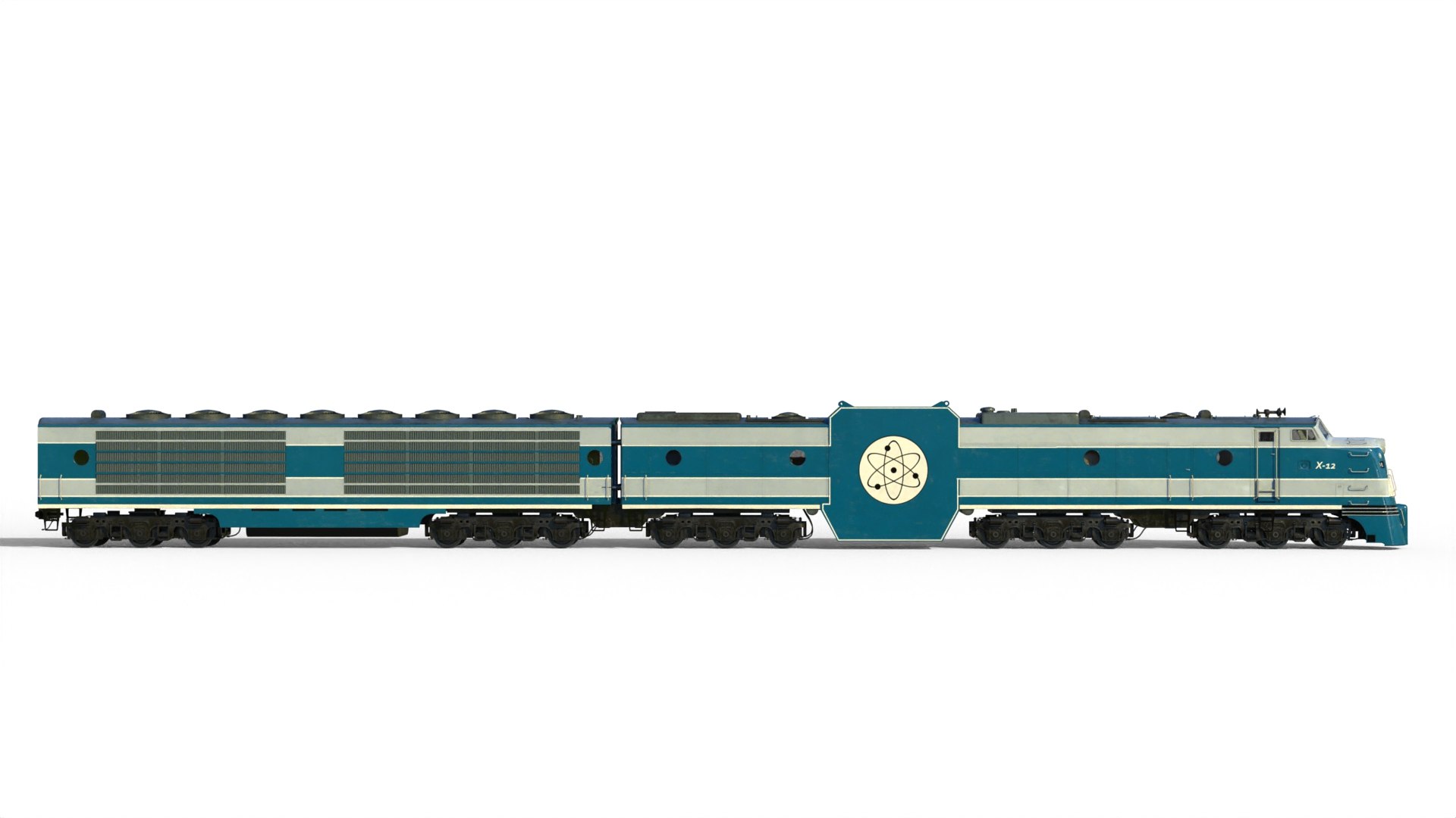 X-12 Atomic Locomotive Concept 3D Model - TurboSquid 2172313