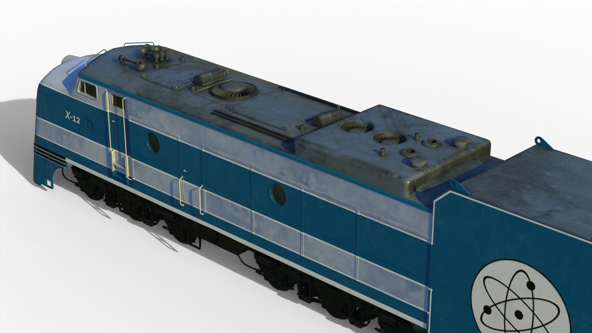 X-12 Atomic Locomotive Concept 3D Model - TurboSquid 2172313