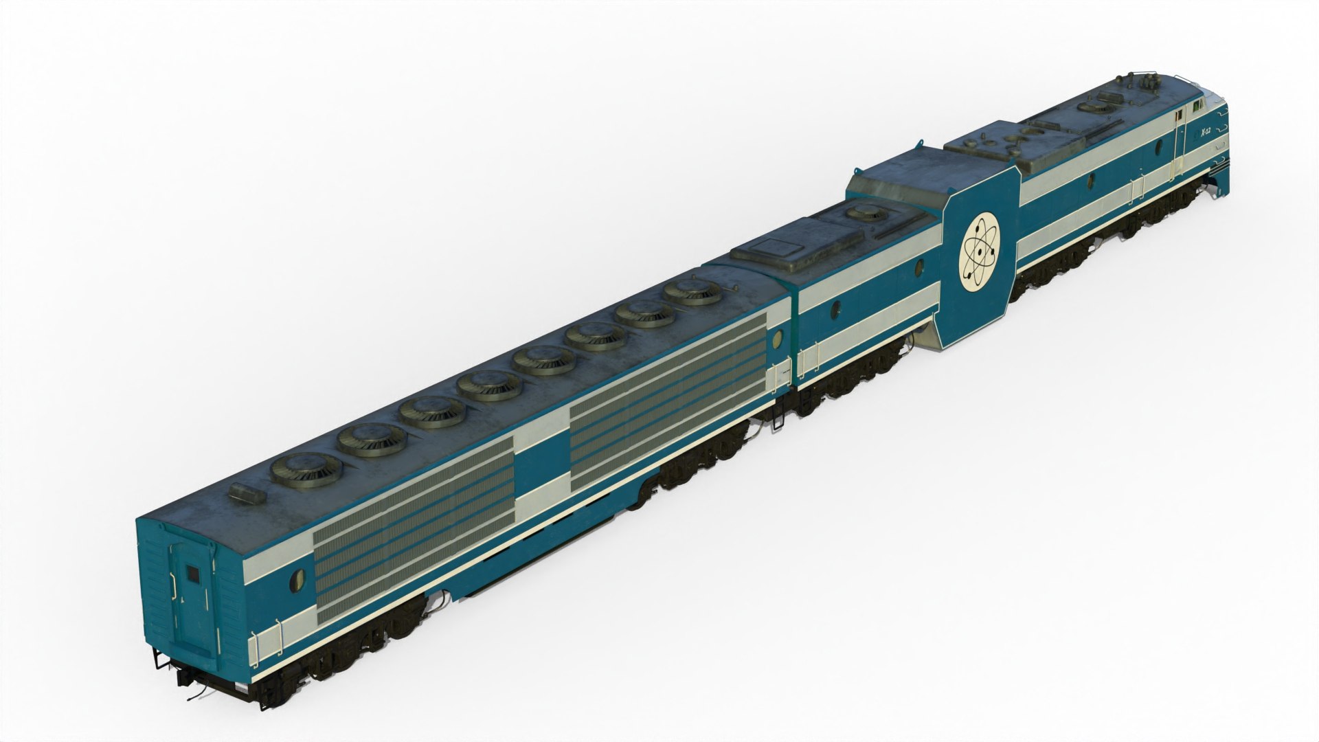 X-12 Atomic Locomotive Concept 3D Model - TurboSquid 2172313