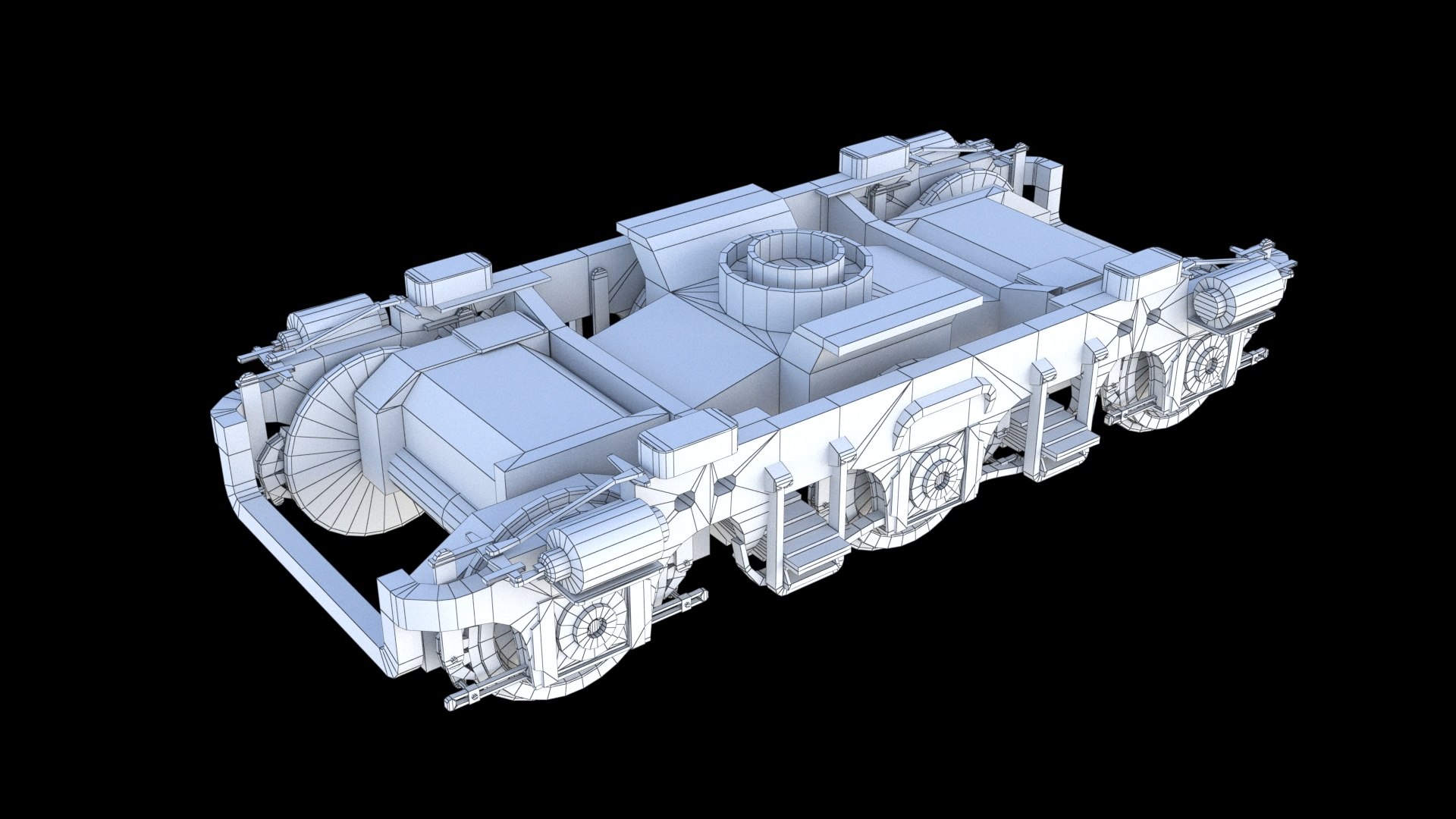 X-12 Atomic Locomotive Concept 3D Model - TurboSquid 2172313