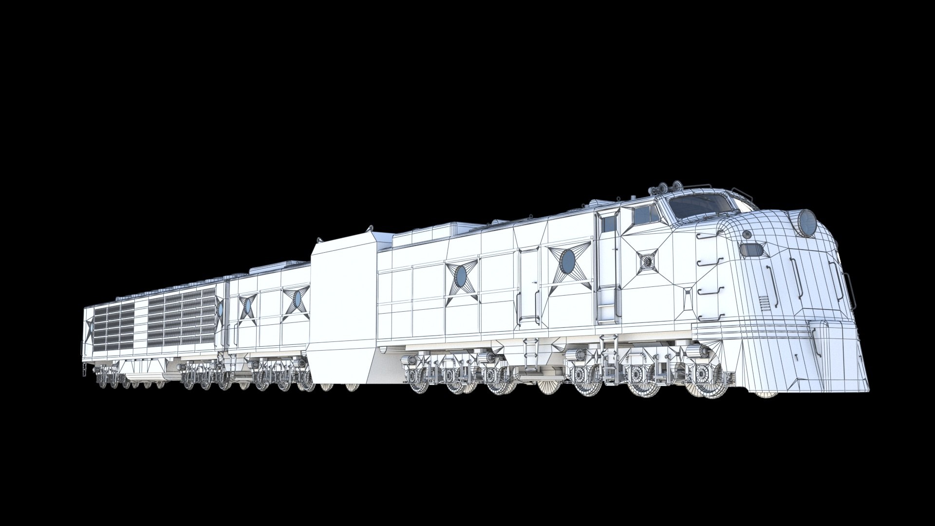 X-12 Atomic Locomotive Concept 3D Model - TurboSquid 2172313