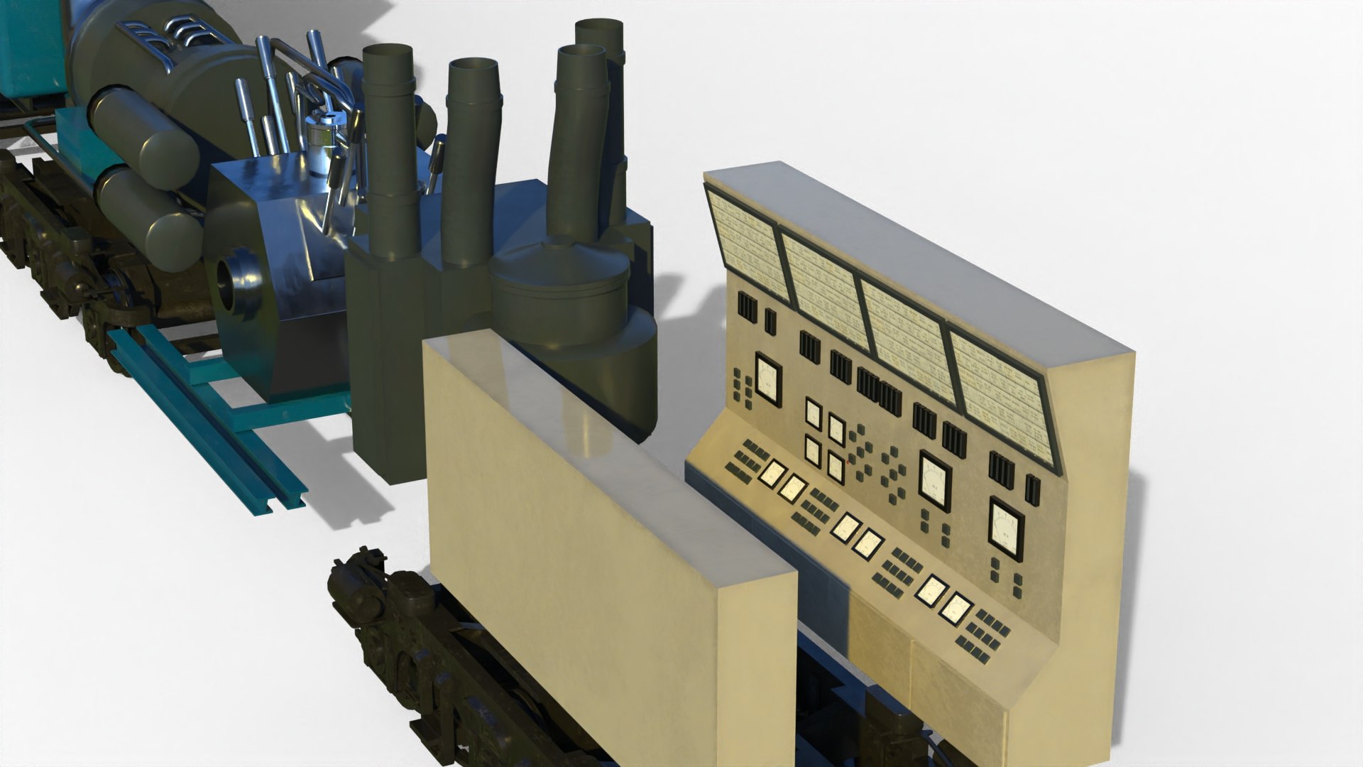 X-12 Atomic Locomotive Concept 3D Model - TurboSquid 2172313