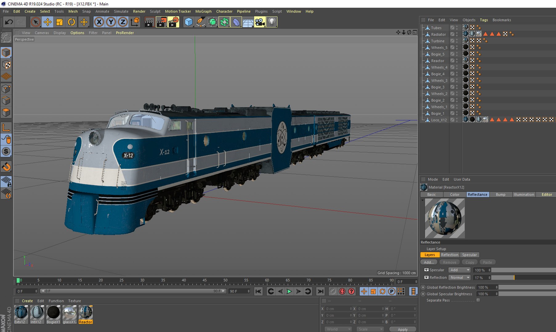 X-12 Atomic Locomotive Concept 3D Model - TurboSquid 2172313