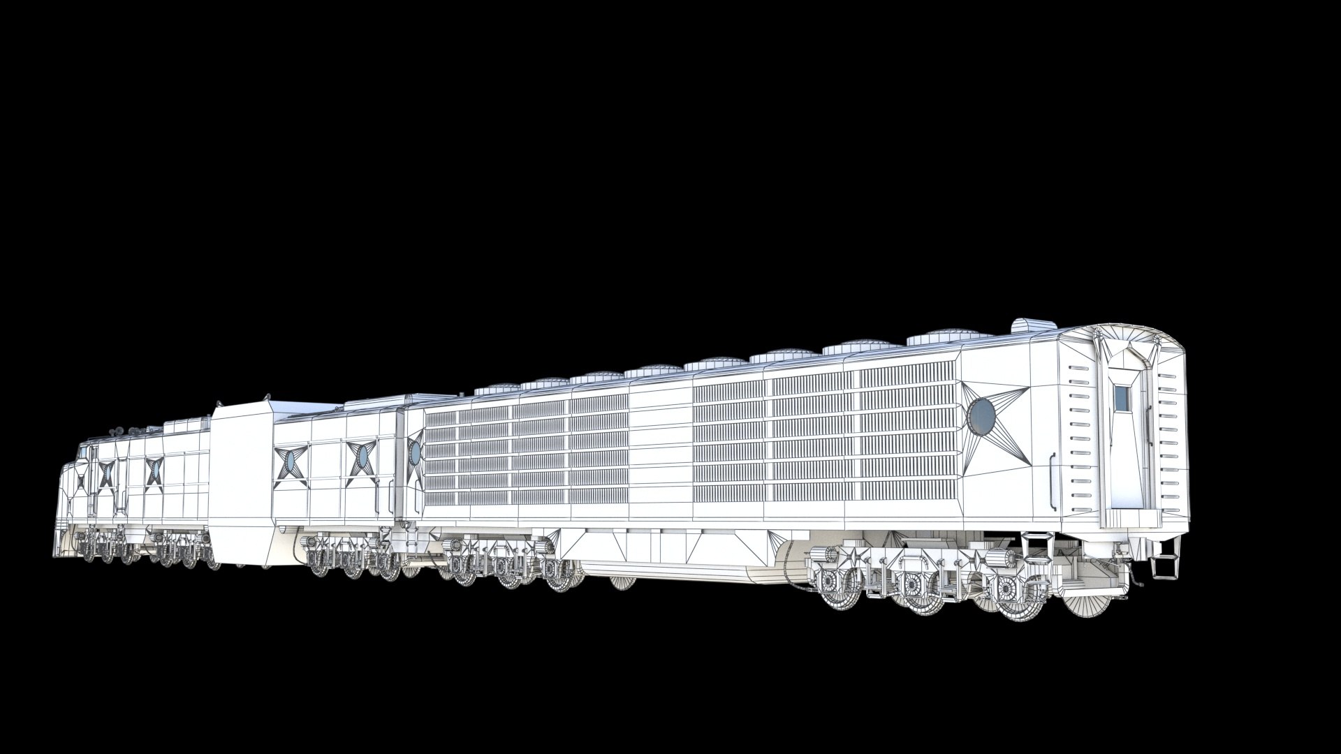 X-12 Atomic Locomotive Concept 3D Model - TurboSquid 2172313