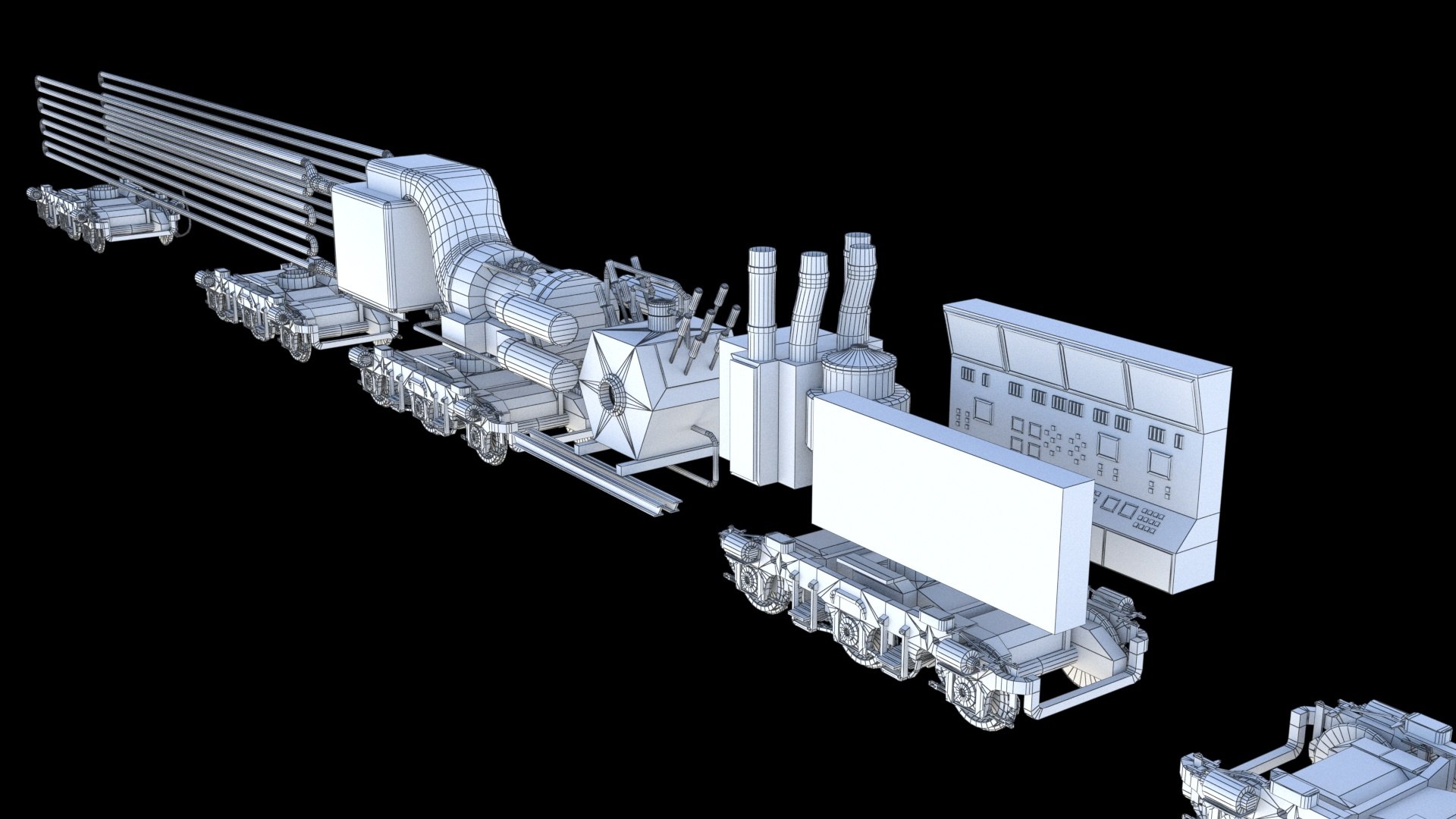 X-12 Atomic Locomotive Concept 3D Model - TurboSquid 2172313