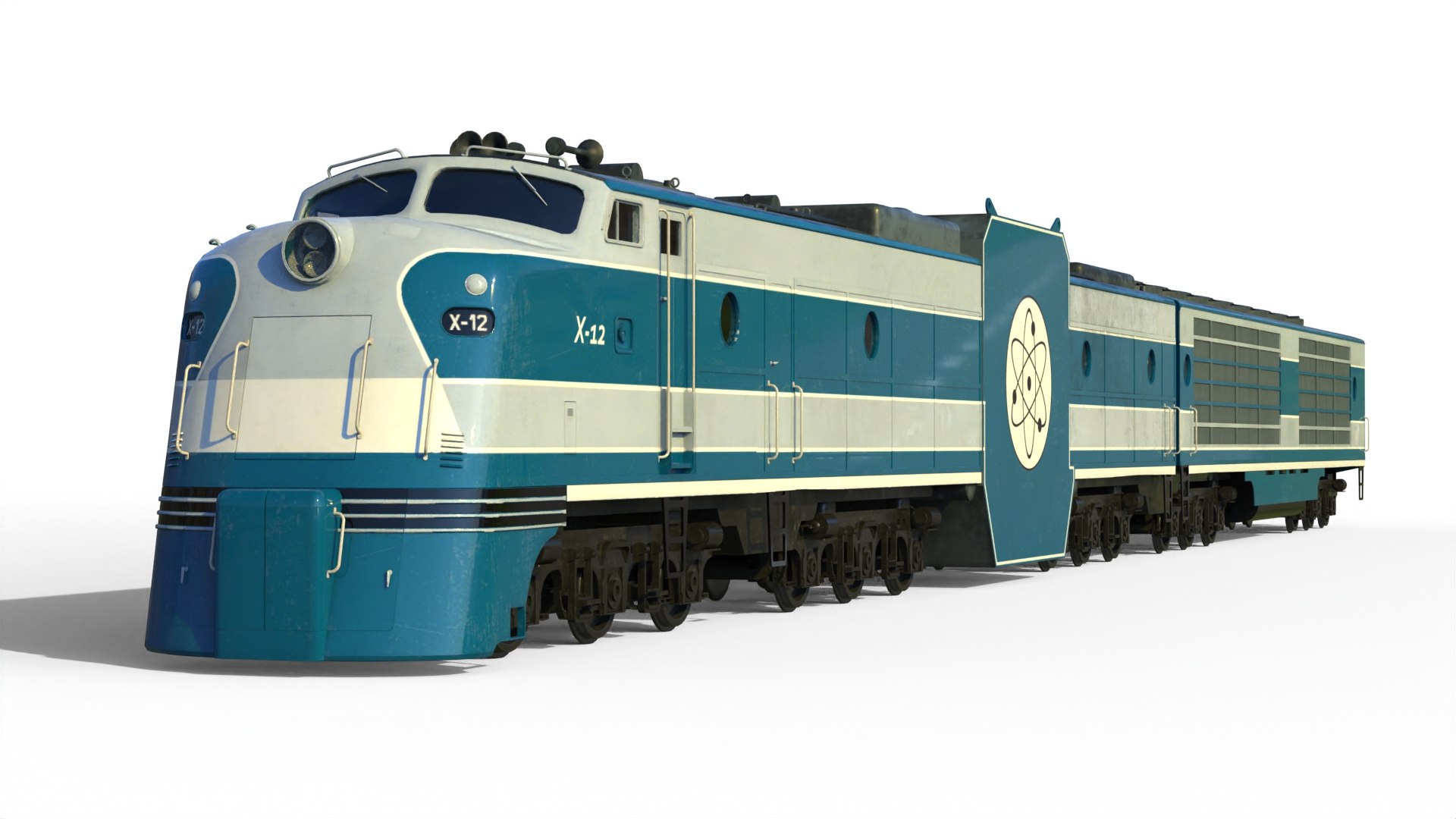X-12 Atomic Locomotive Concept 3D Model - TurboSquid 2172313