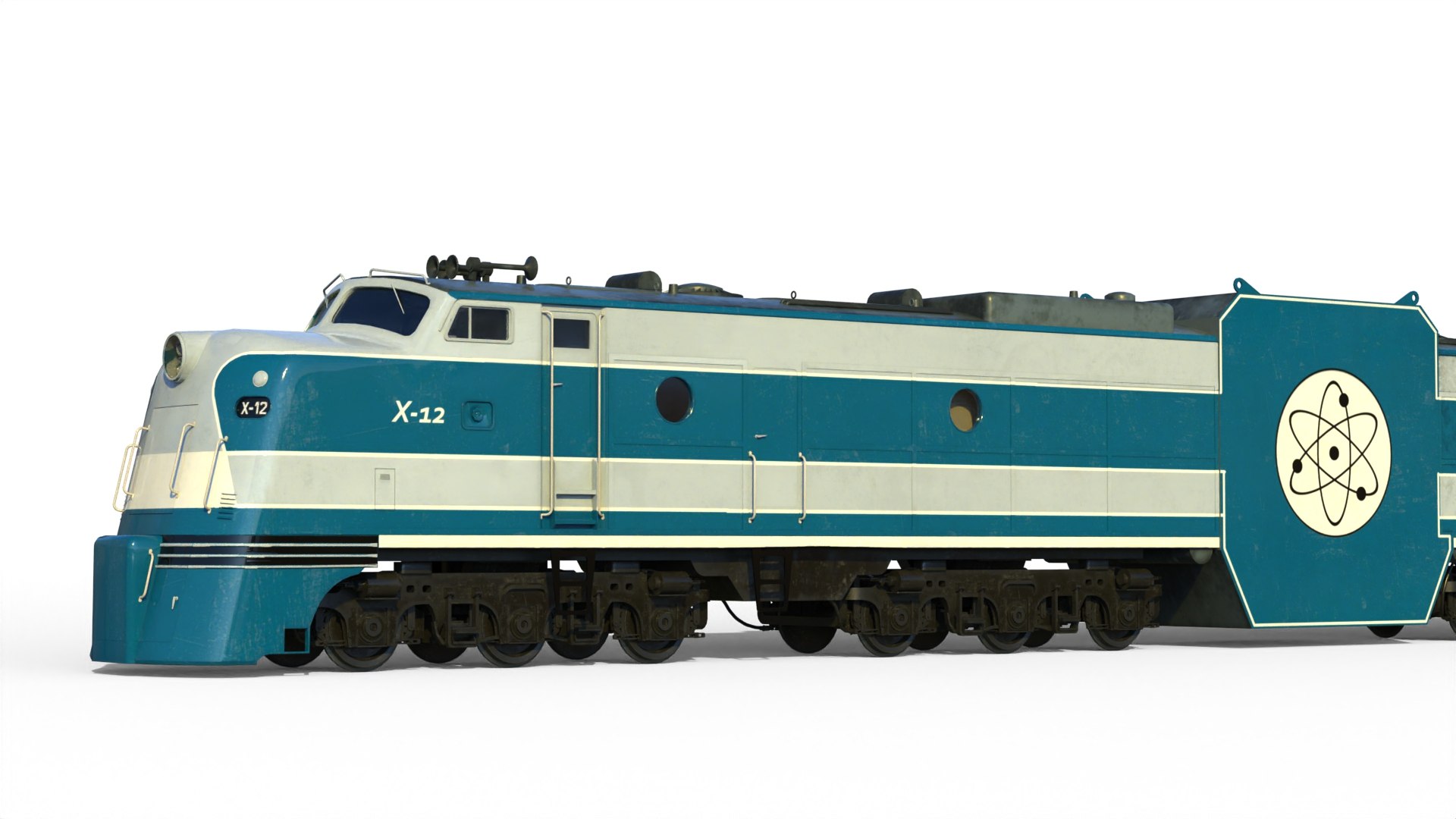 X-12 Atomic Locomotive Concept 3D Model - TurboSquid 2172313