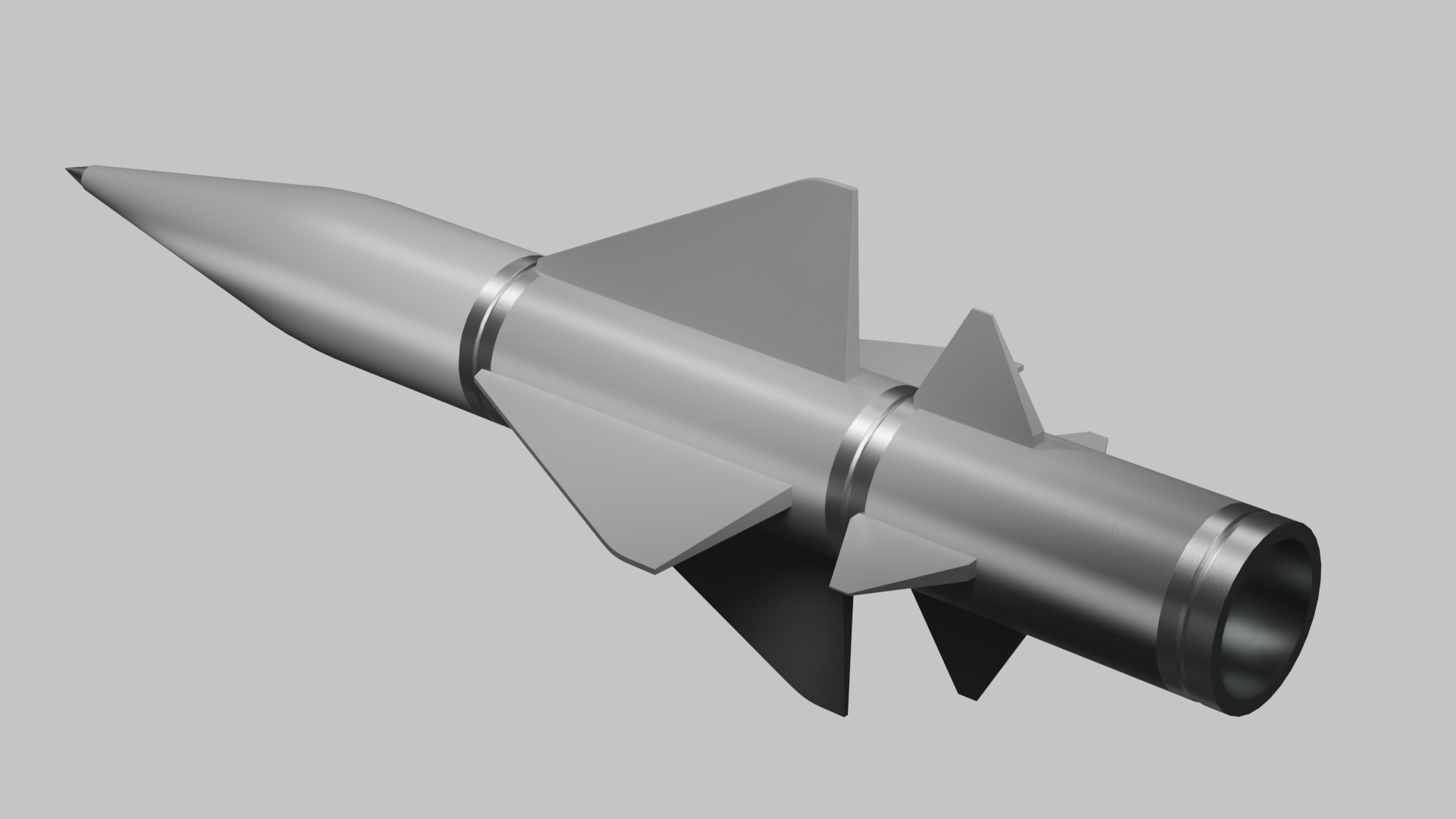 Metal Missile 3D Model - TurboSquid 2413926