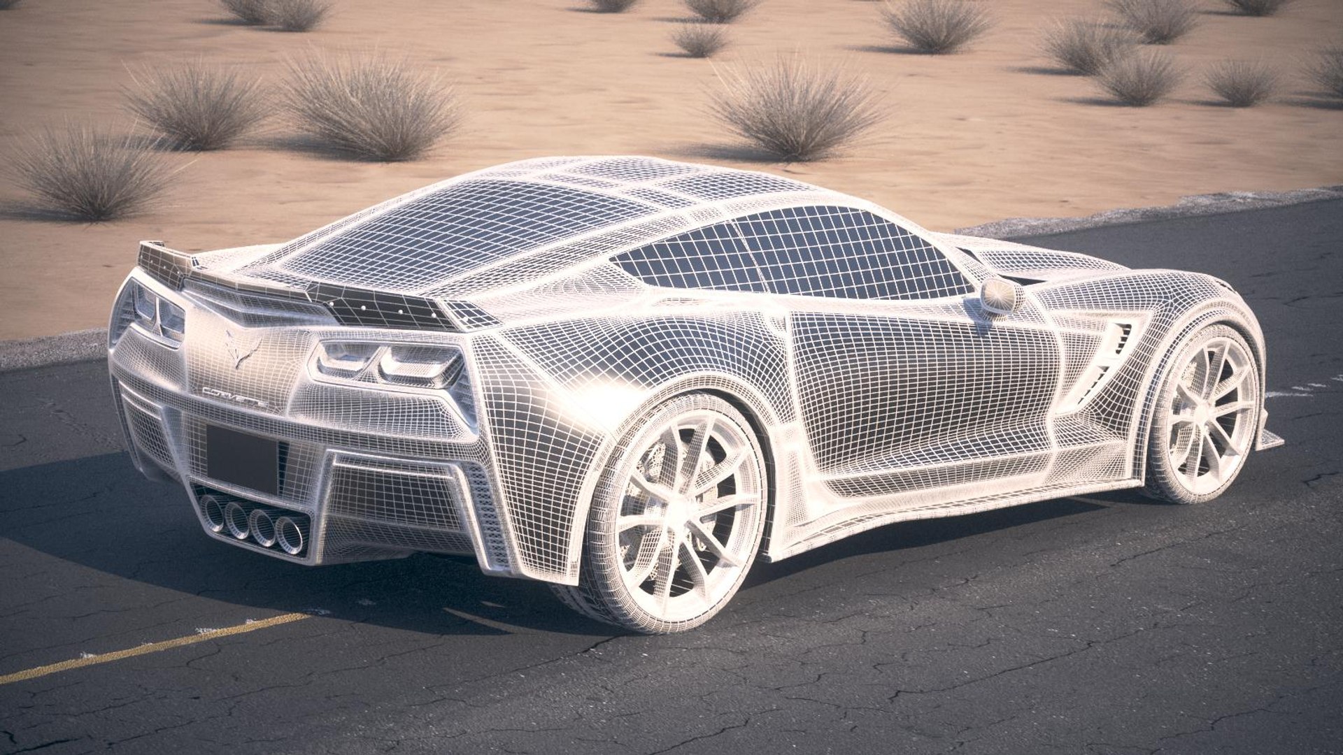 c4d chevrolet corvette grand