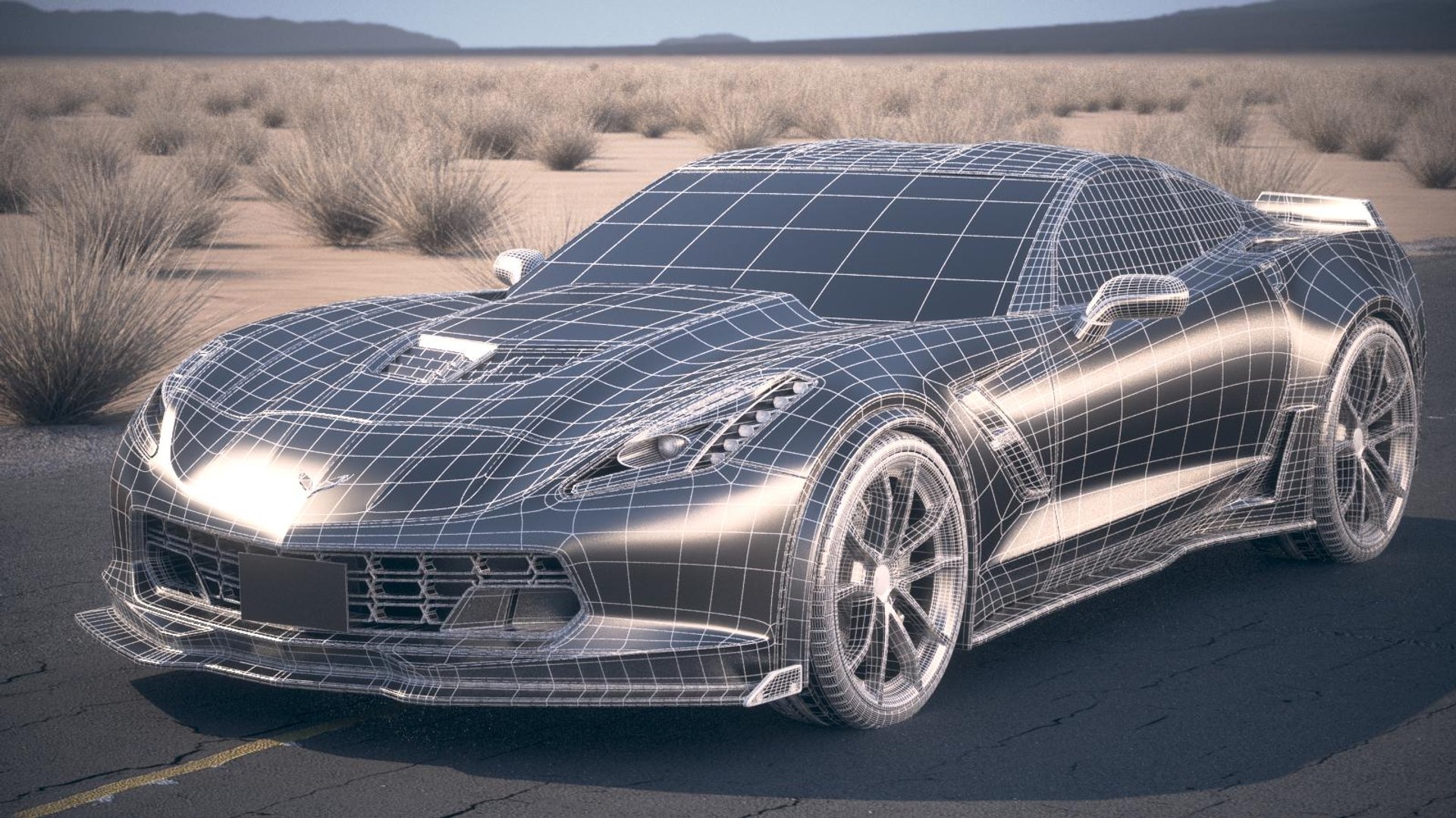 c4d chevrolet corvette grand