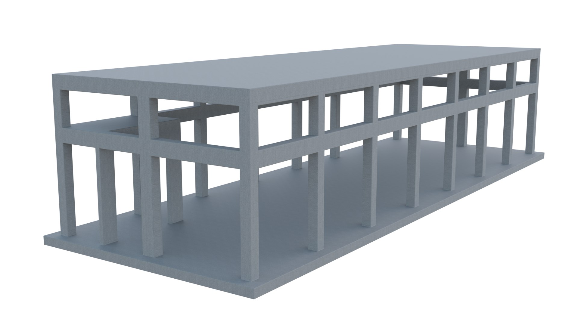 Concrete Frame Construction 3D Model - TurboSquid 2213443