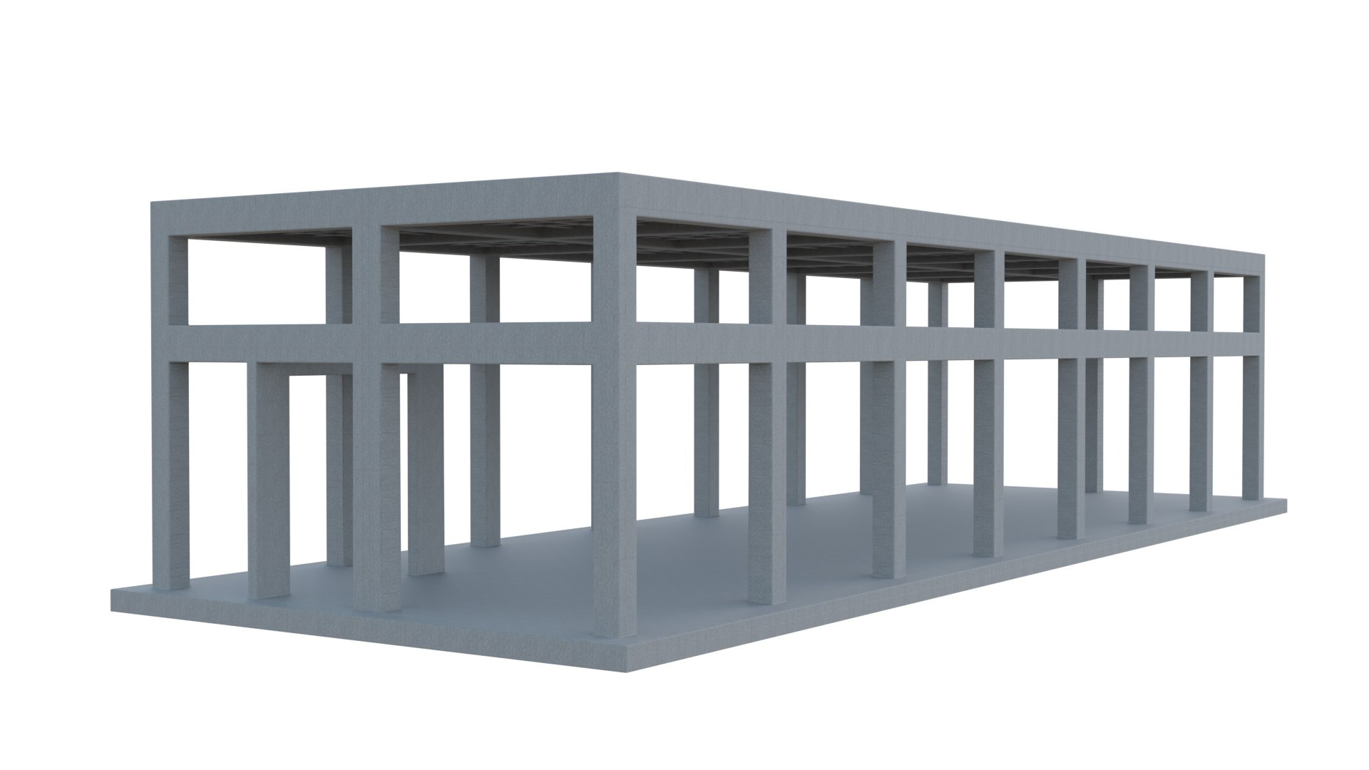 Concrete Frame Construction 3D Model - TurboSquid 2213443
