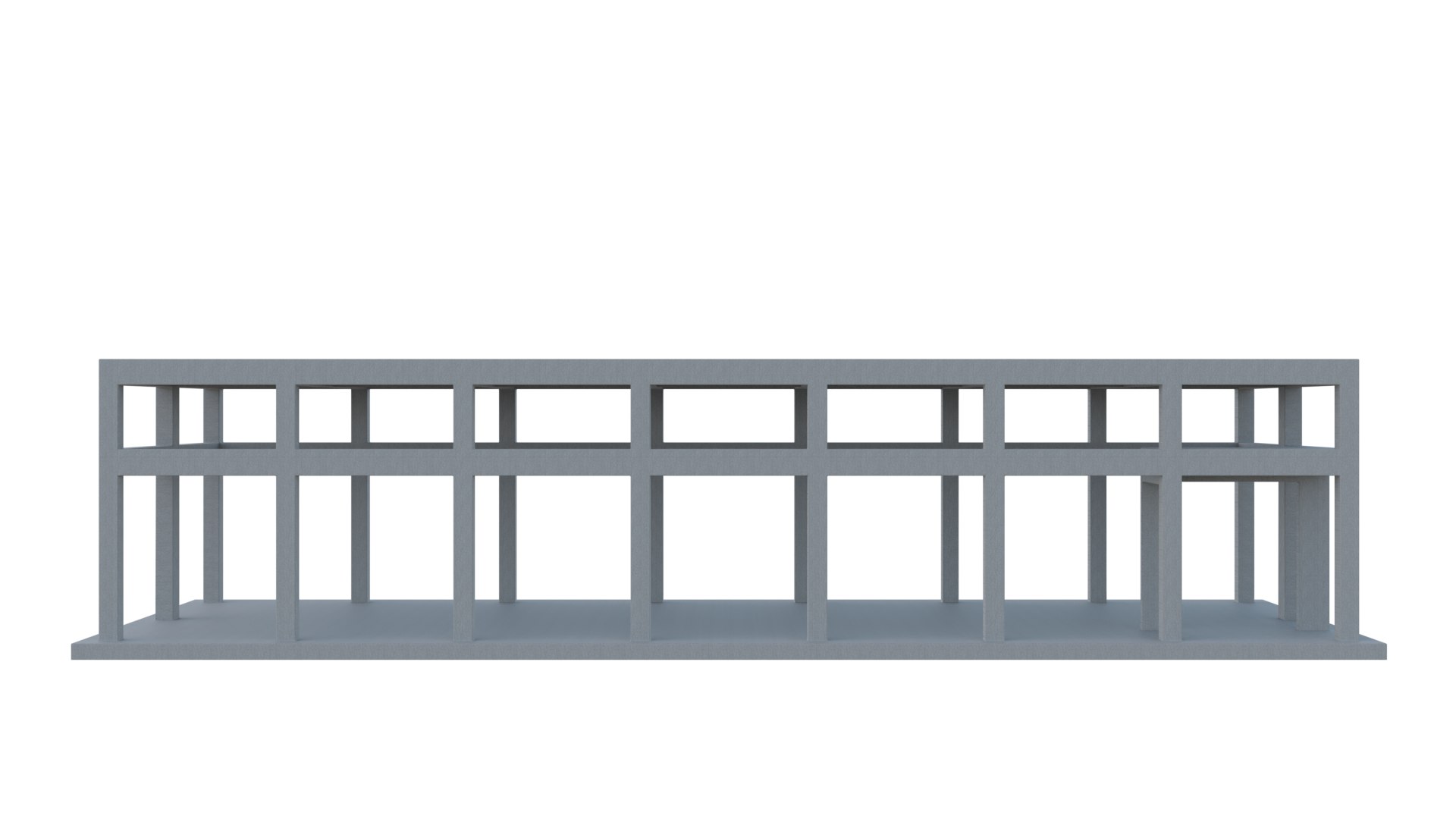 Concrete Frame Construction 3D Model - TurboSquid 2213443