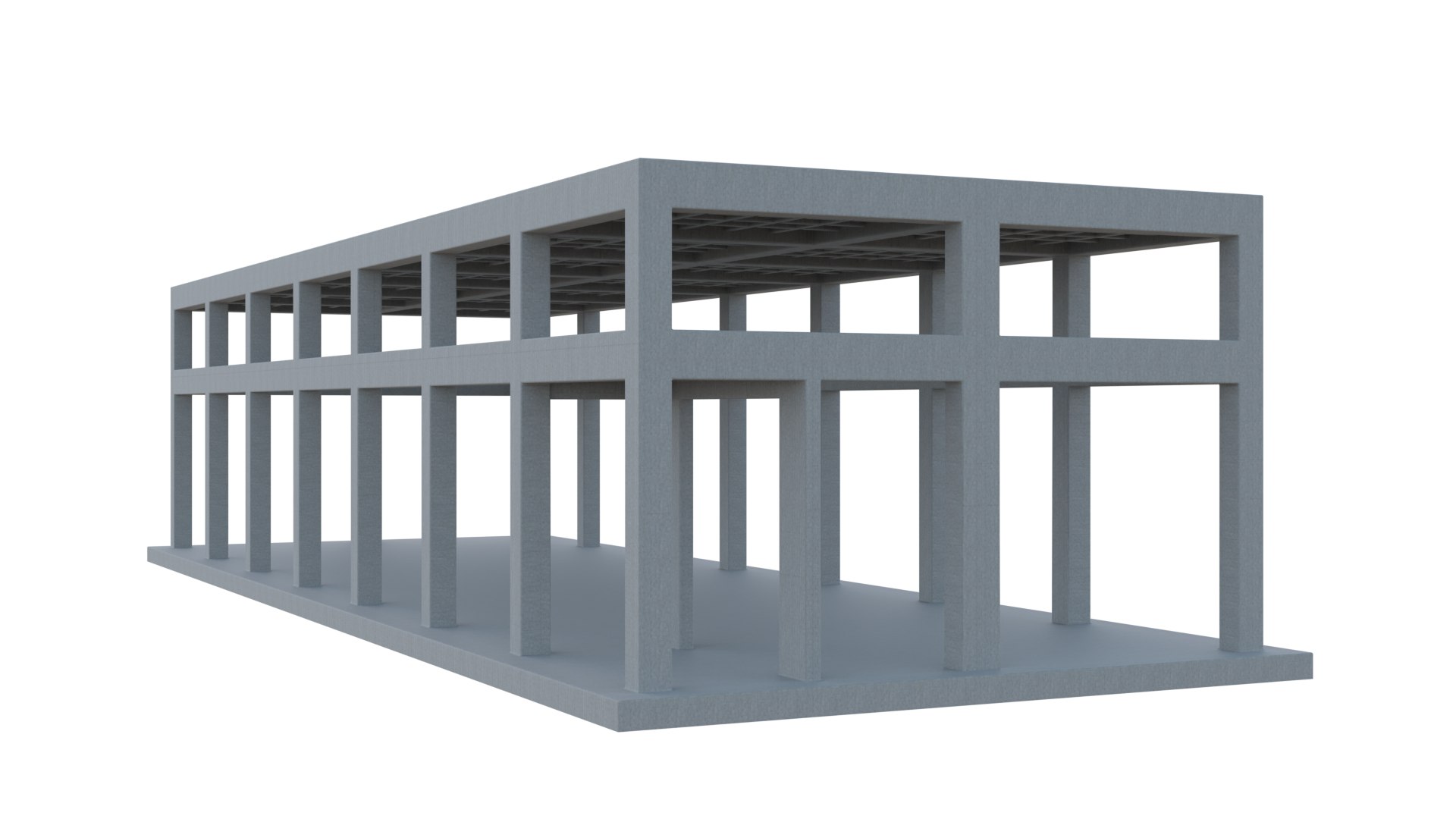 Concrete Frame Construction 3D Model - TurboSquid 2213443