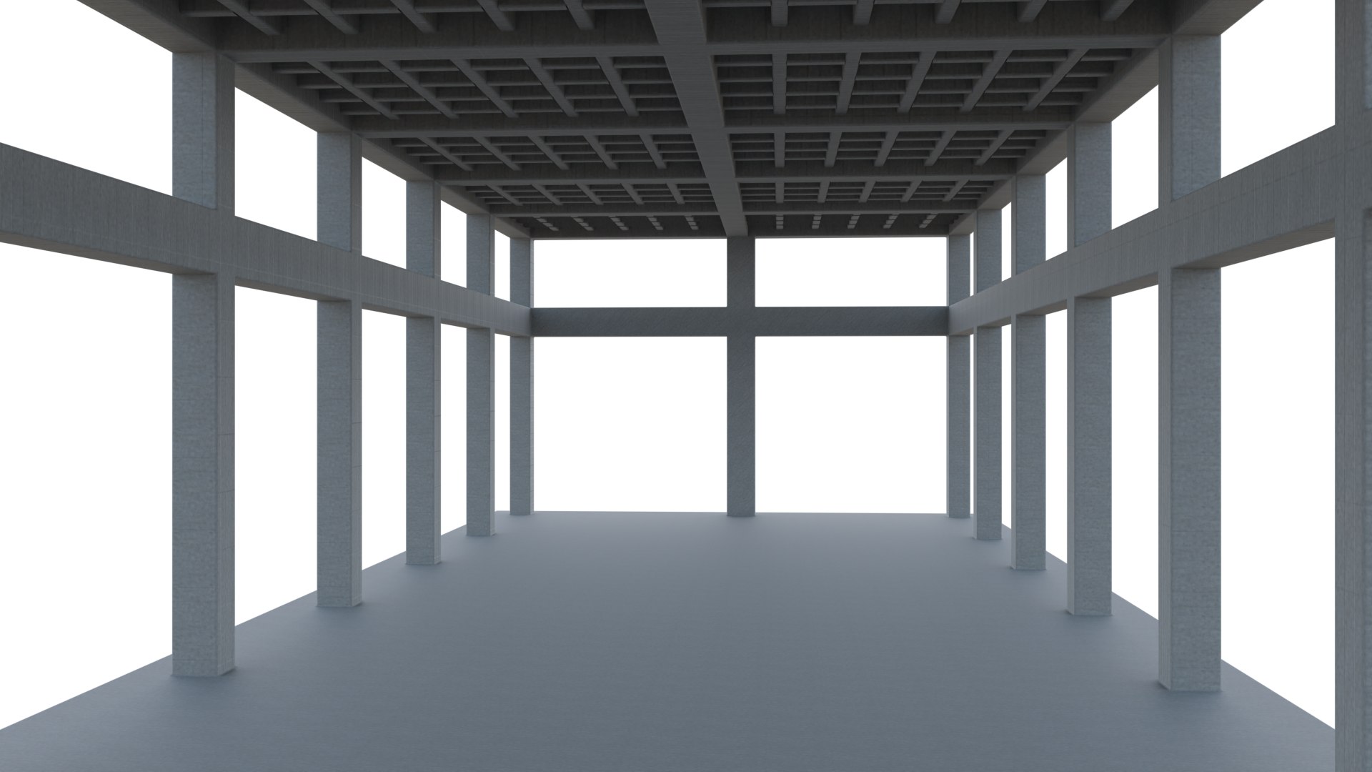 Concrete Frame Construction 3D Model - TurboSquid 2213443