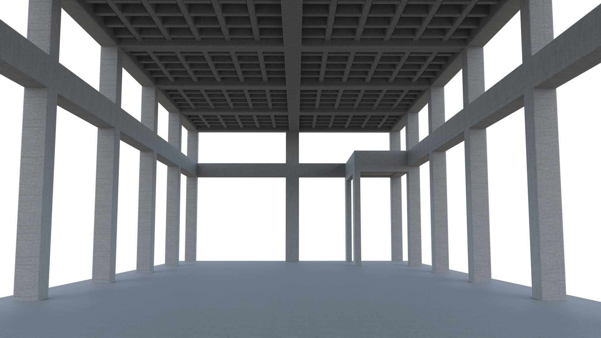 Concrete Frame Construction 3D Model - TurboSquid 2213443