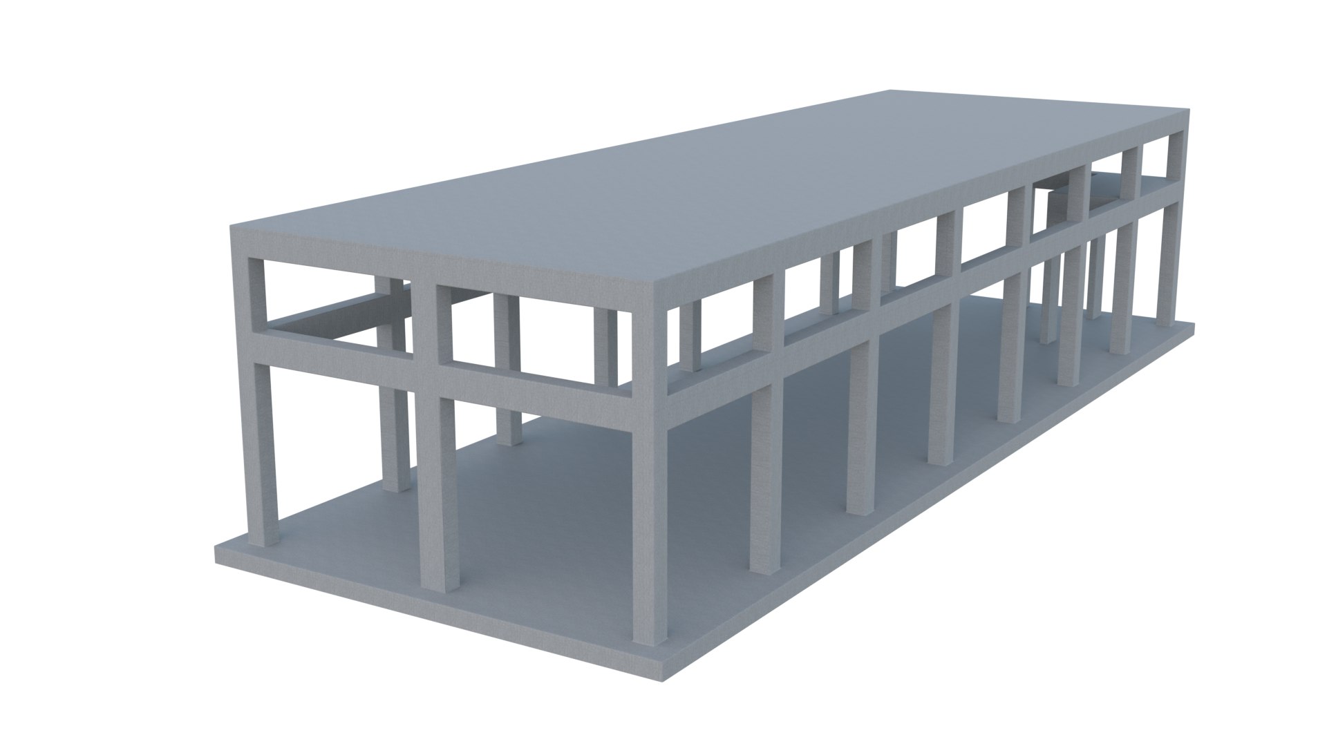 Concrete Frame Construction 3D Model - TurboSquid 2213443