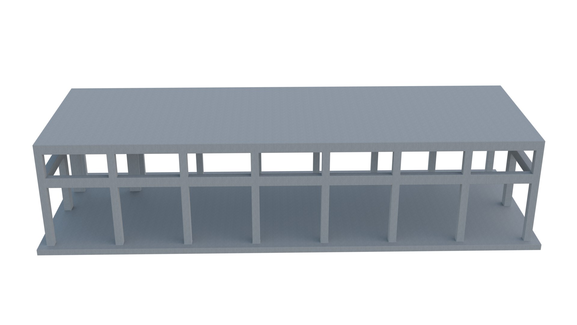 Concrete Frame Construction 3D Model - TurboSquid 2213443