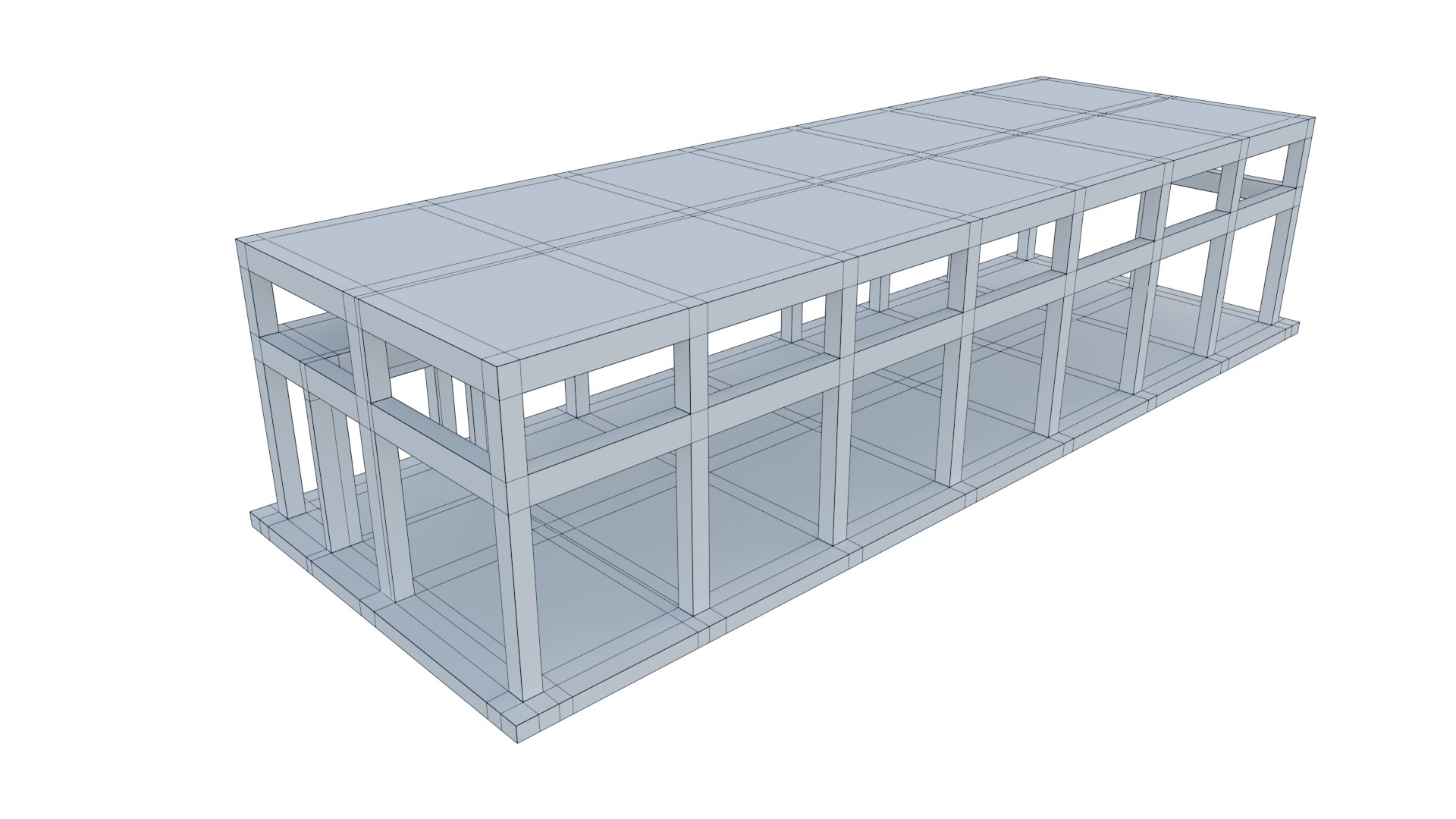 Concrete Frame Construction 3D Model - TurboSquid 2213443