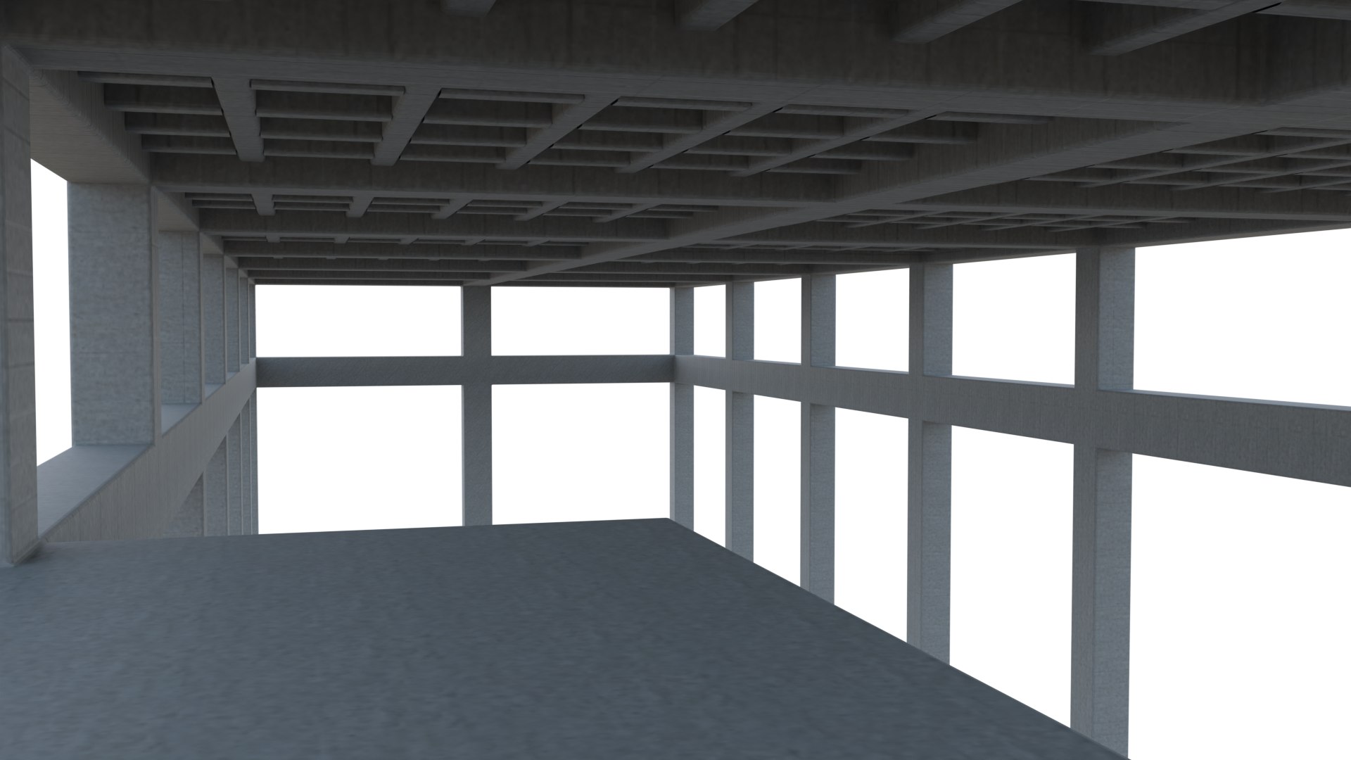 Concrete Frame Construction 3D Model - TurboSquid 2213443