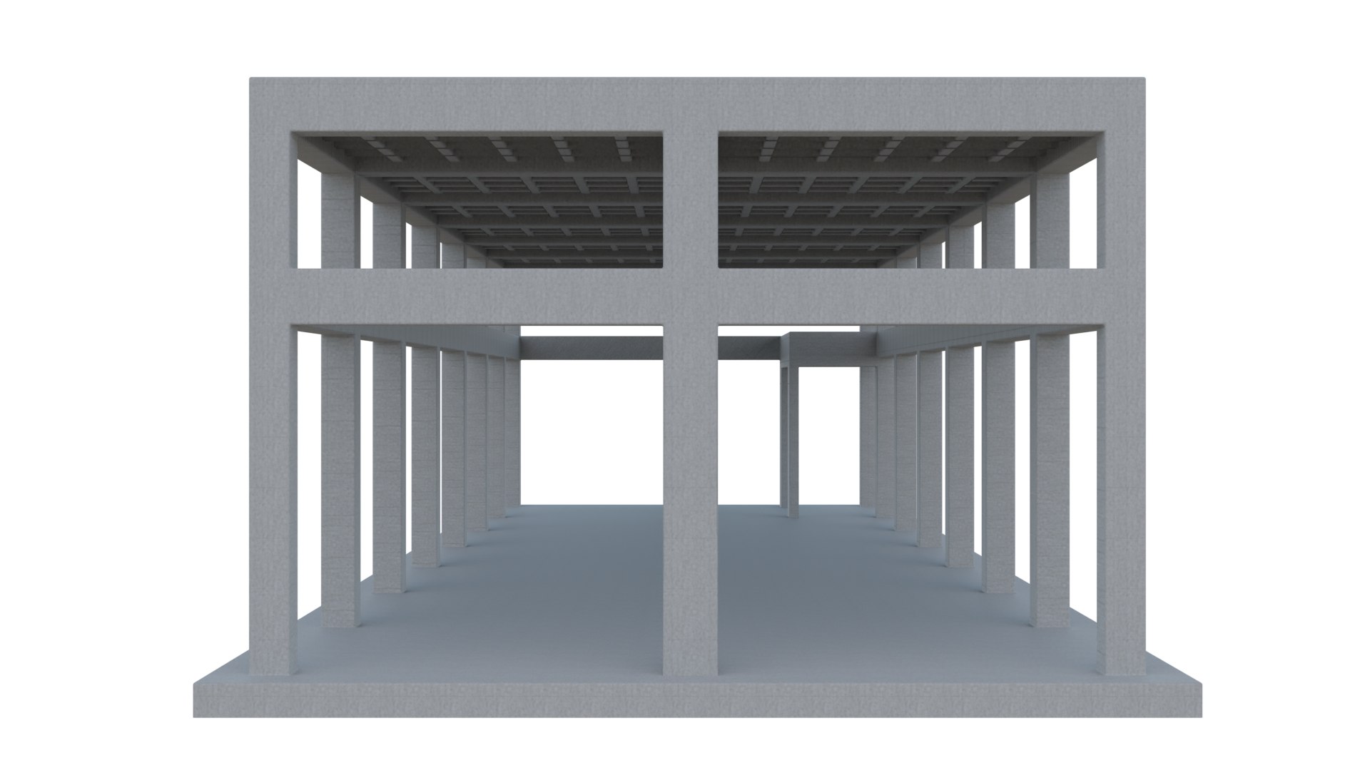 Concrete Frame Construction 3D Model - TurboSquid 2213443