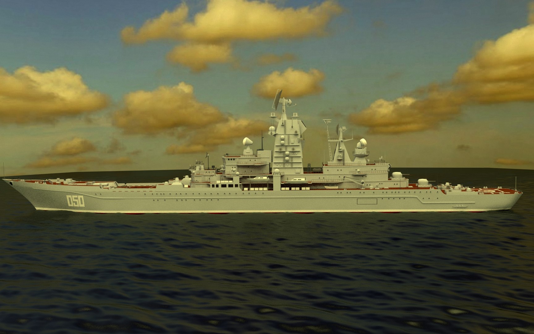 3d Model Kirov-class Cruiser