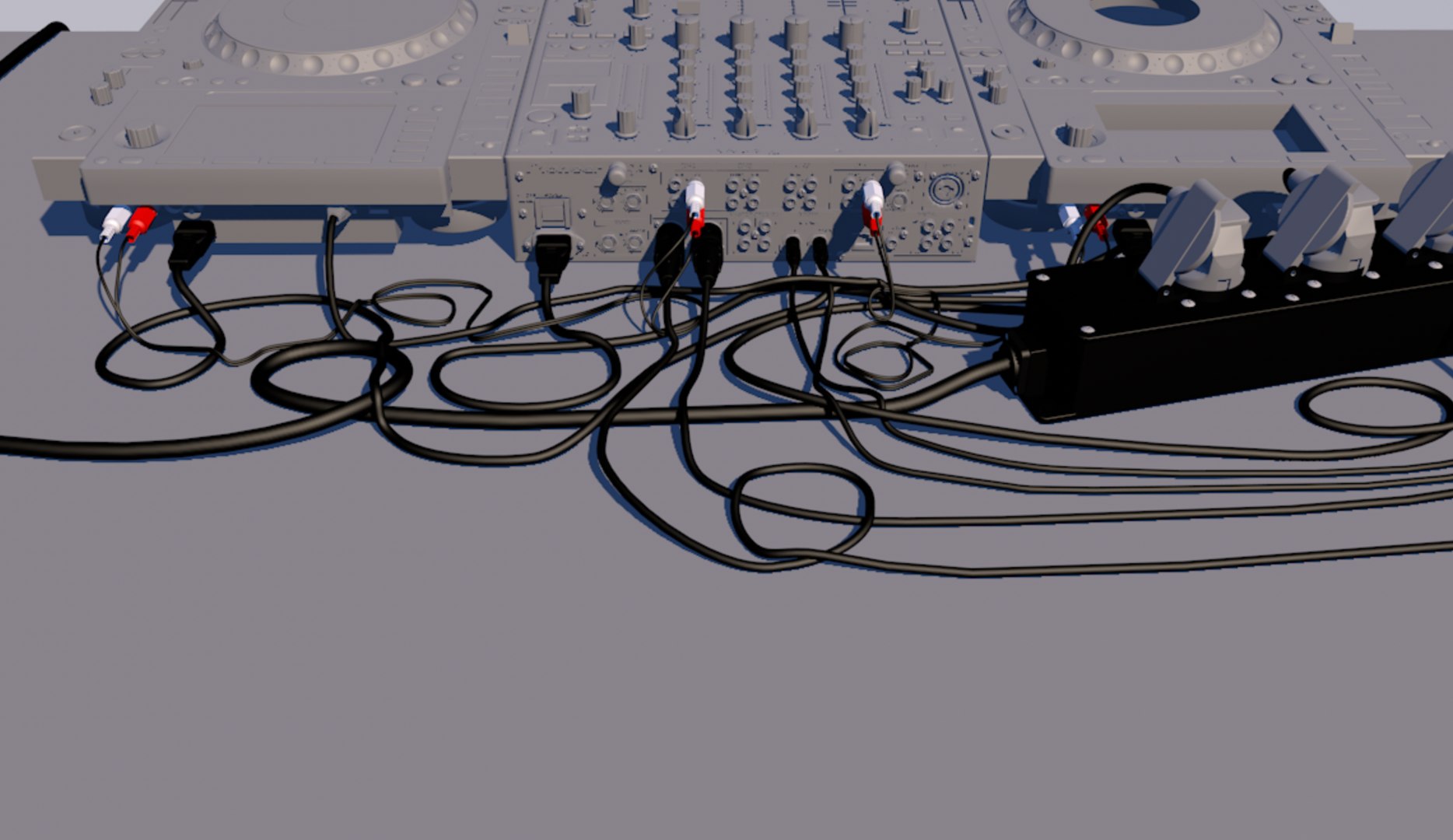 3D Cables For Dj Setup Model - TurboSquid 1718584