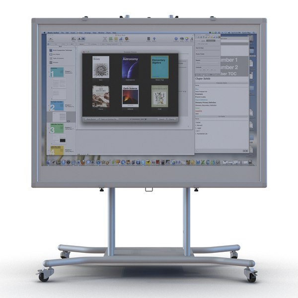 interactive whiteboard mobile stand 3d ma