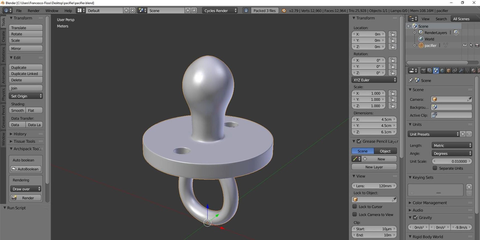 Plastic Pacifier 3D Model - TurboSquid 1342174