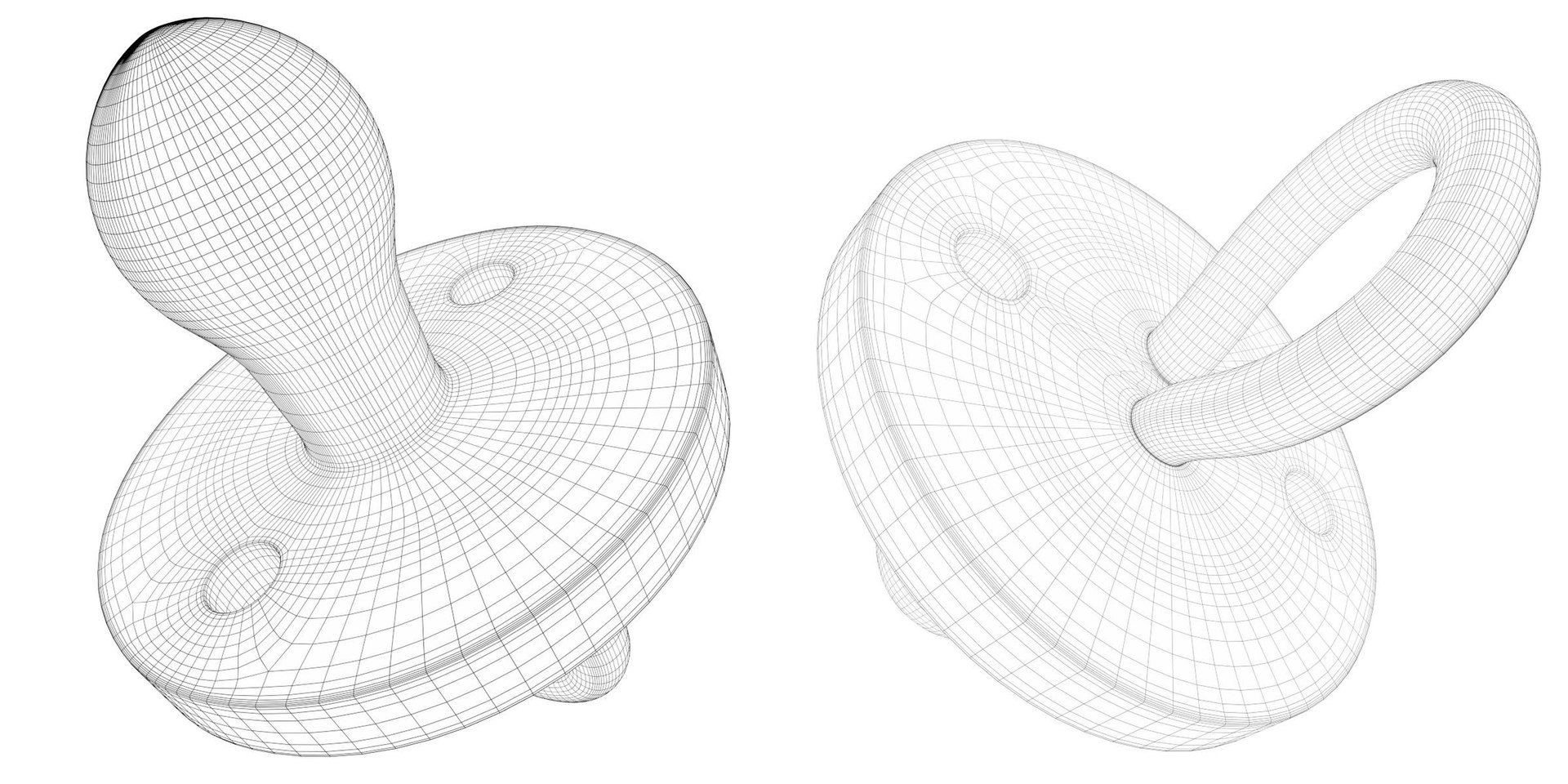 Plastic Pacifier 3D Model - TurboSquid 1342174