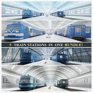 Trains 3D Models For Download | TurboSquid