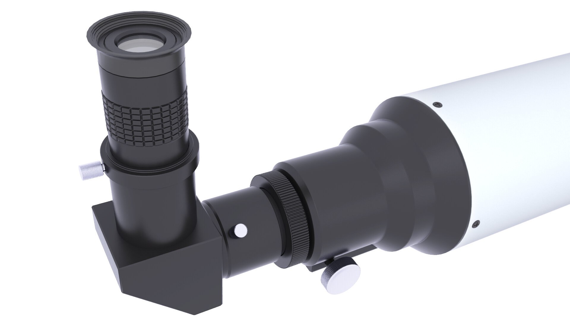 3D telescope refracting scope - TurboSquid 1592742