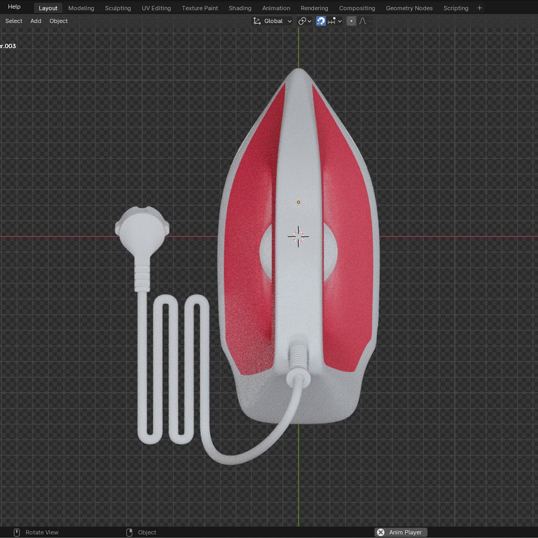 3D Model Clothes Iron - TurboSquid 2253780