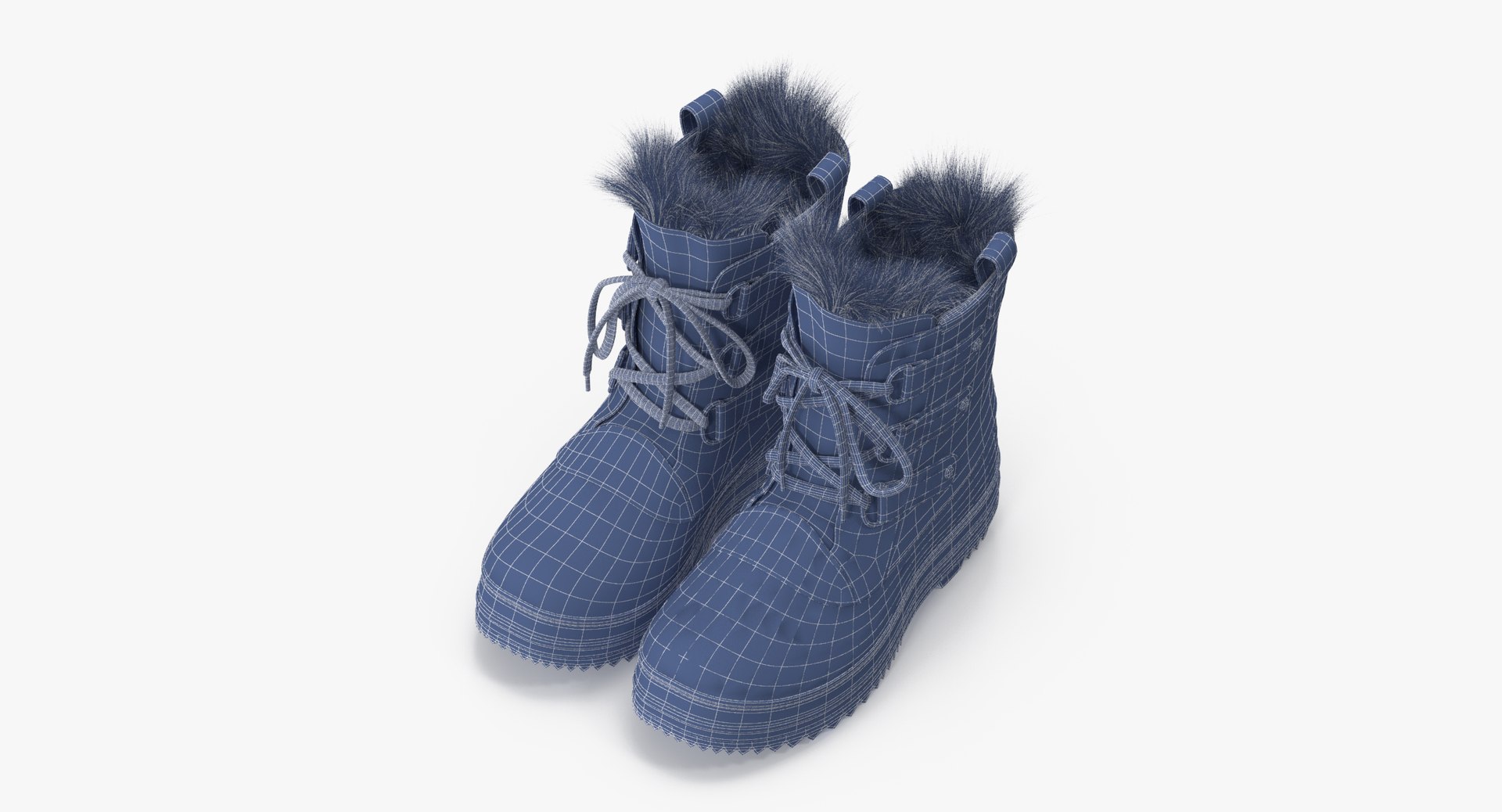 snow boots 02 3d max