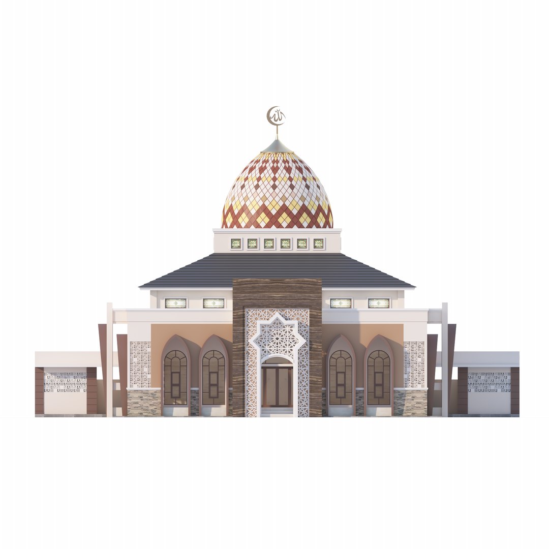 3D 3D Mosque 18x18m - TurboSquid 1862139