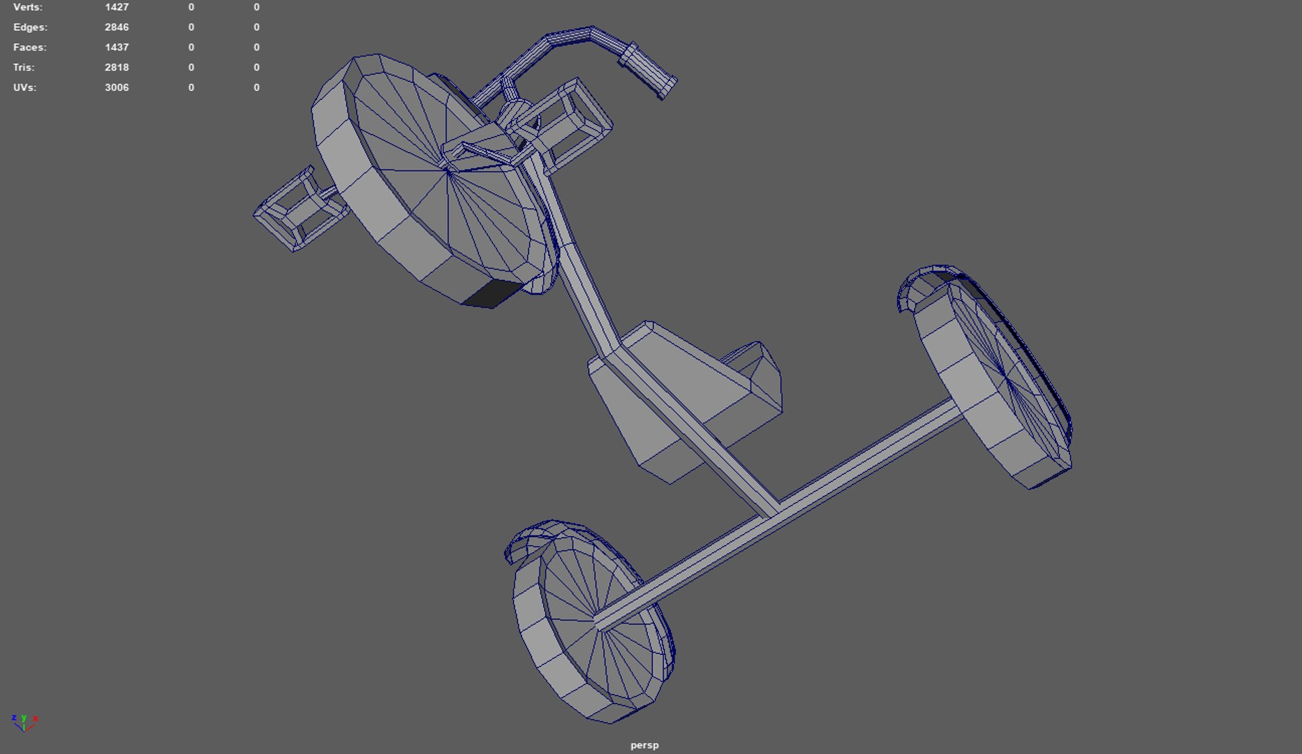 3D Low Poly Tricycle model - TurboSquid 2164893