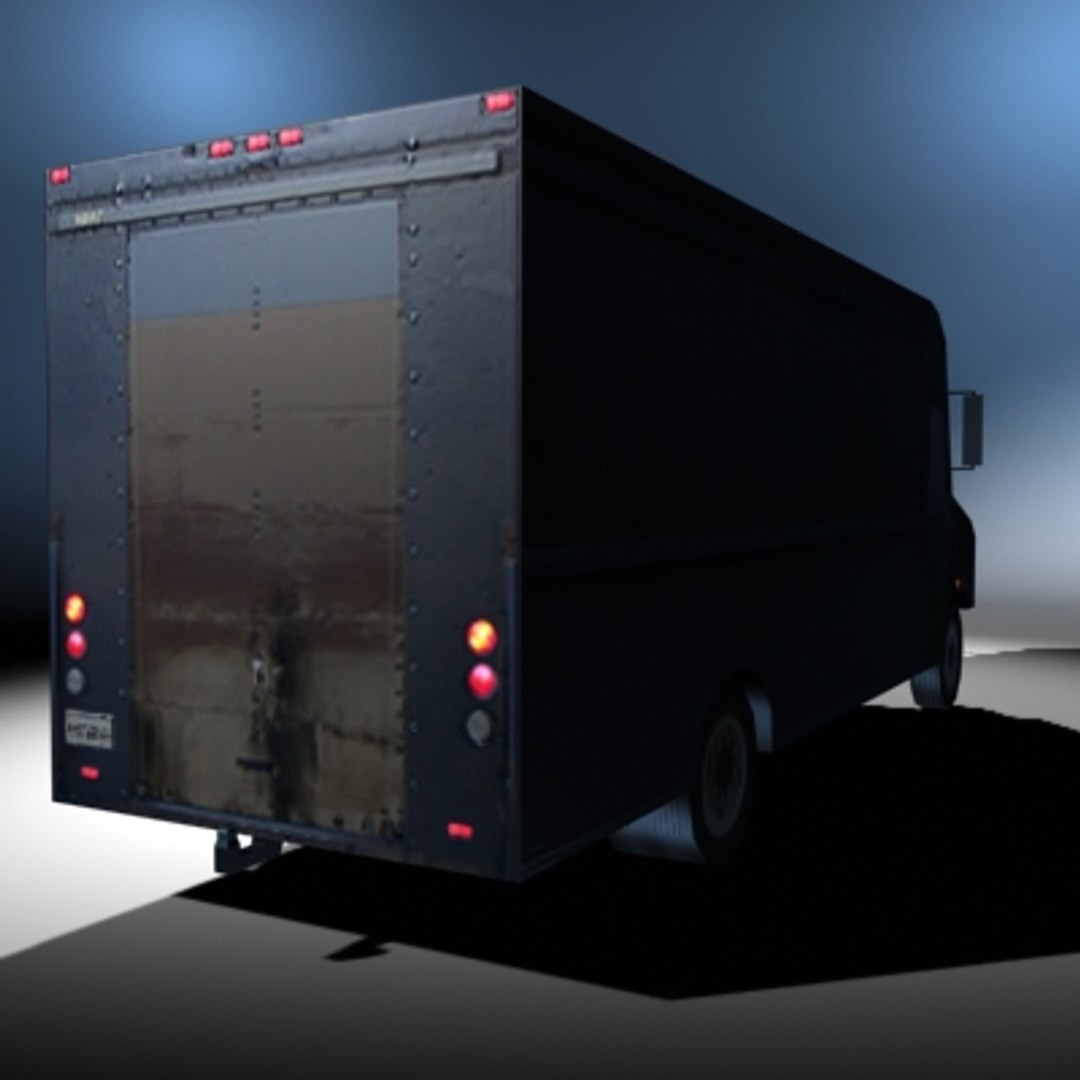 Delivery Truck Ups 3d Model