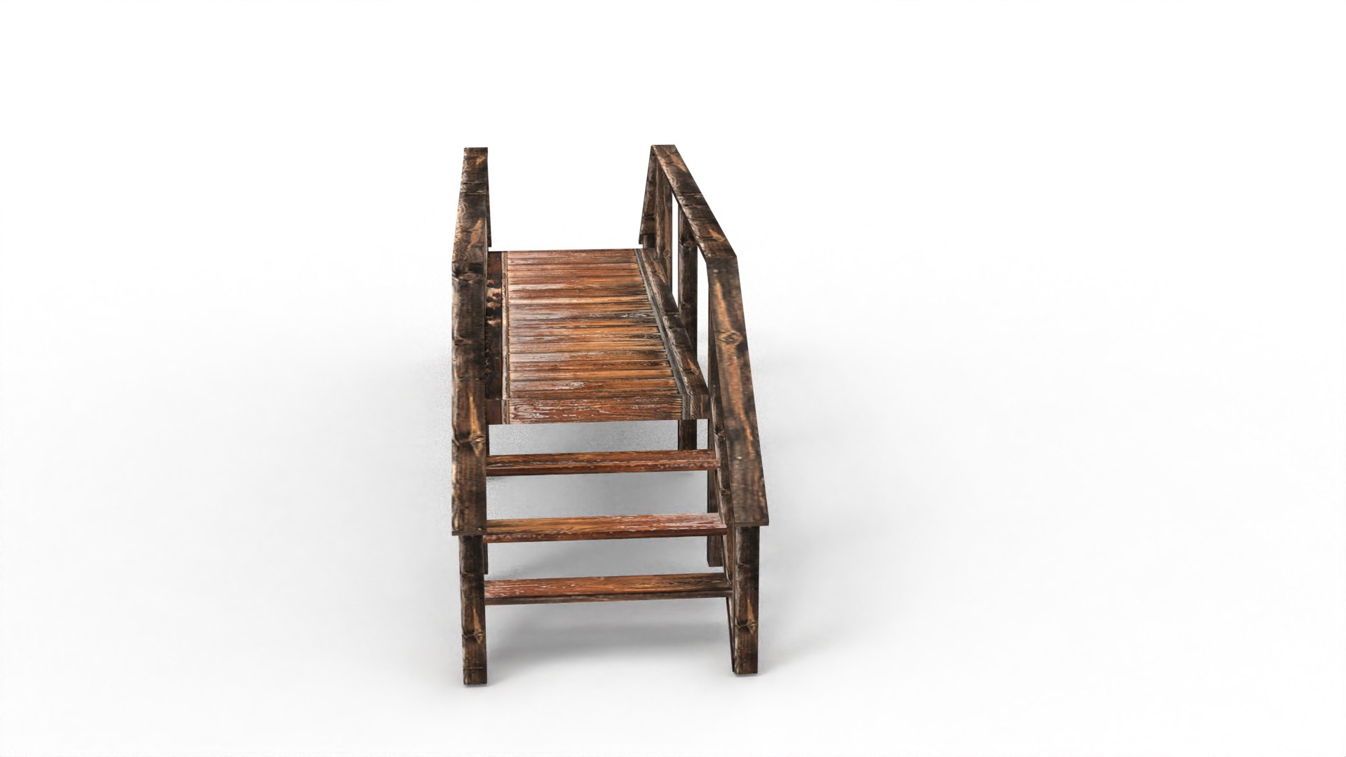 Small Wooden Bridge 3D Model - TurboSquid 1814802